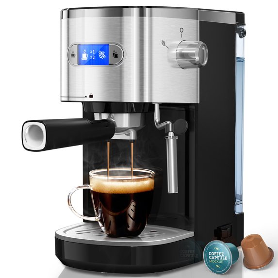 FREE VILLAGE Espresso Machine 20 Bar, Semi-Automatic Coffee Machine for ...
