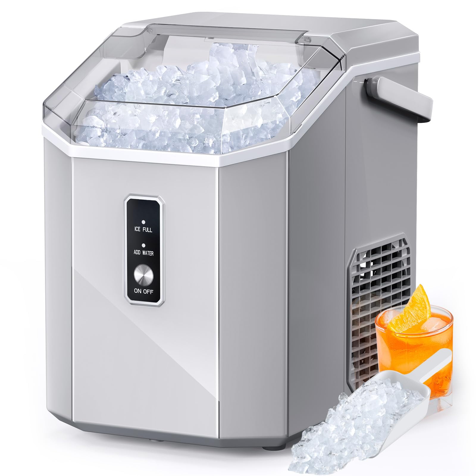 FREE VILLAGE Ice Makers Countertop Nugget Ice Cubes, Pebble Ice Maker ...