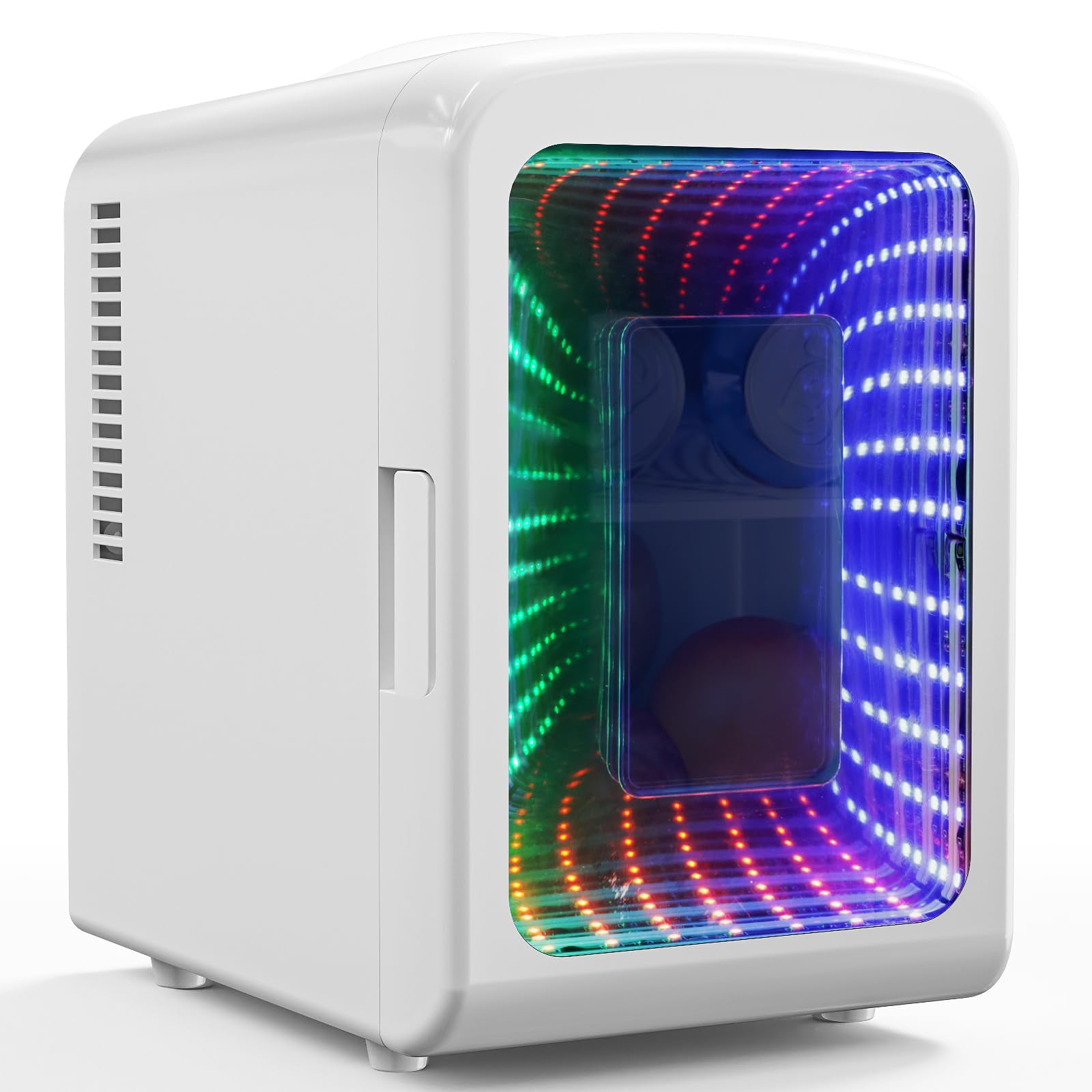 FREE VILLAGE Mini Compact Refrigerator with Gaming Light,4L Capacity/6 ...