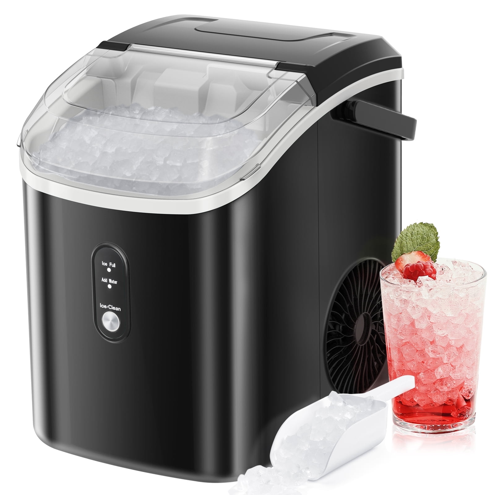 FREE VILLAGE Nugget Ice Maker Countertop, Pebble Ice Maker Machine with ...