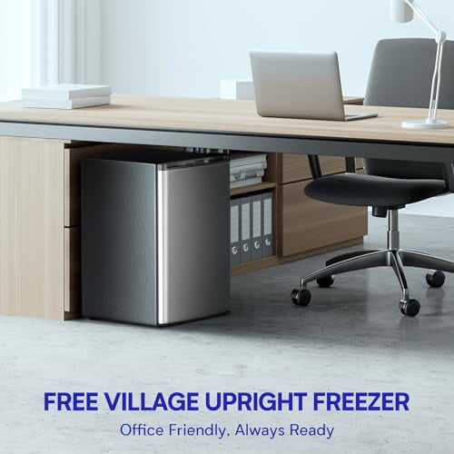 FREE VILLAGE Upright Freezer - 3.0 Cu.ft Small Upright Freezer with -4 ...