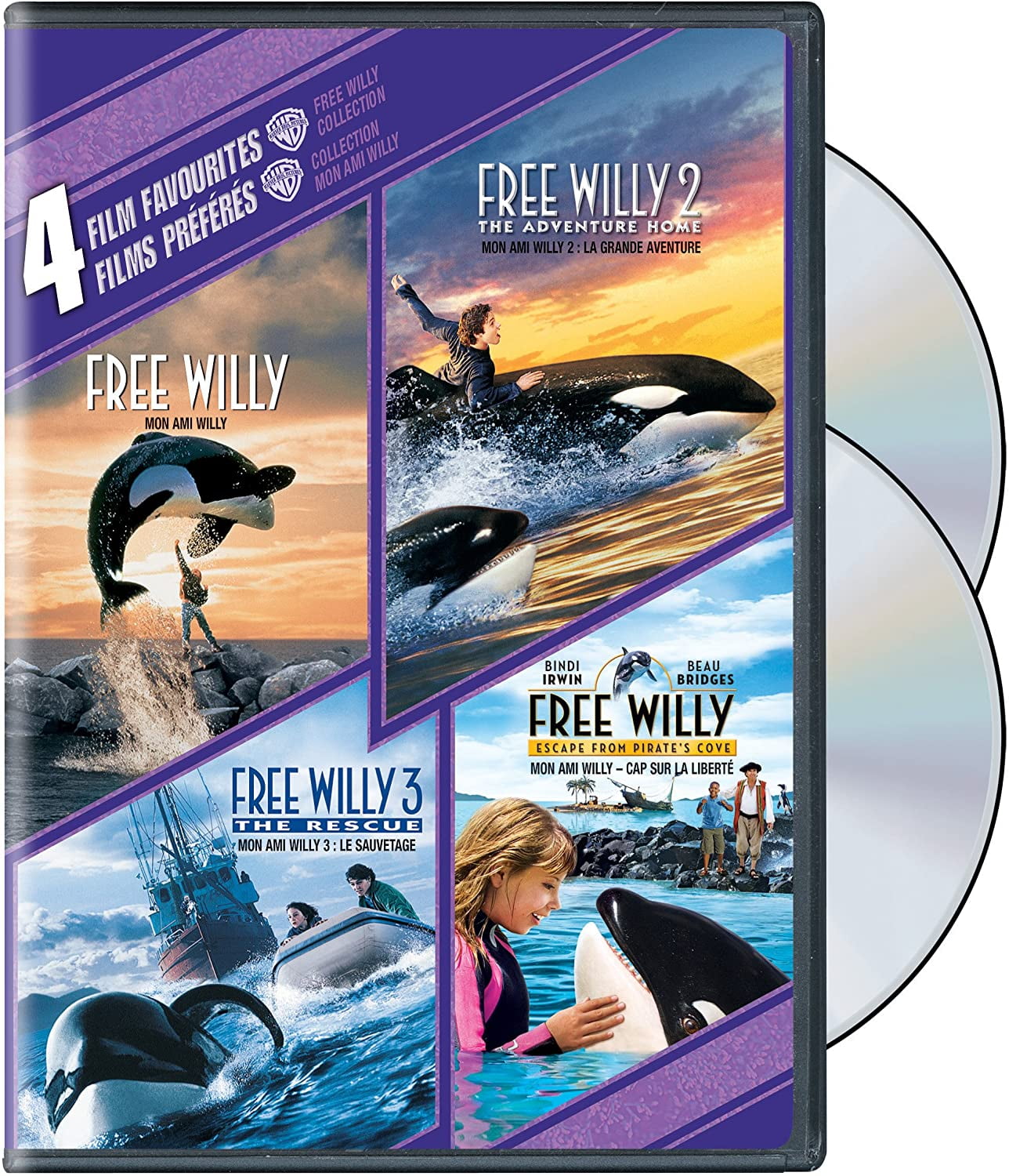 FREE WILLY COLLECTION: 4 FILM FAVORITES [DVD] [CANADIAN; FRENCH ...