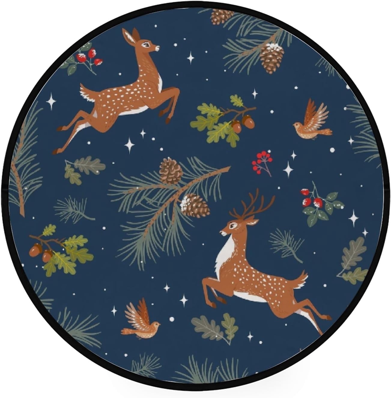 FREEAM Kids Round Nursery Area Rug 4 ft Beautiful Gorgeous Cartoon ...