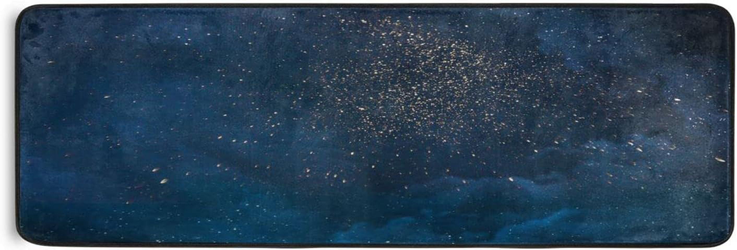 FREEAM Night Sky Stars Area Rug - 2' x 6' Washable Runner Rugs with ...