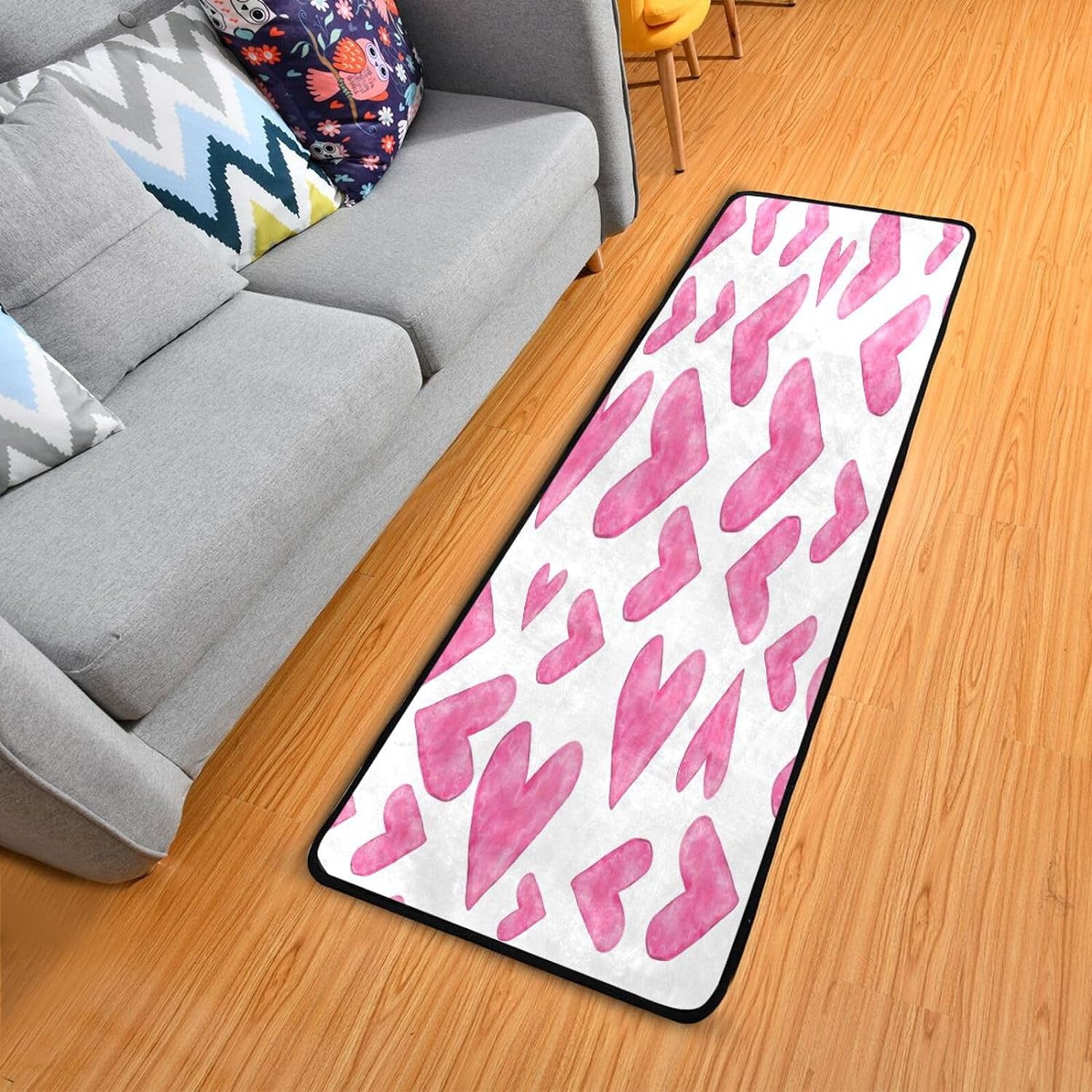 FREEAM Valentine's Day Heart Runner Rug - 24"x72" Ultra Soft Non-Slip ...