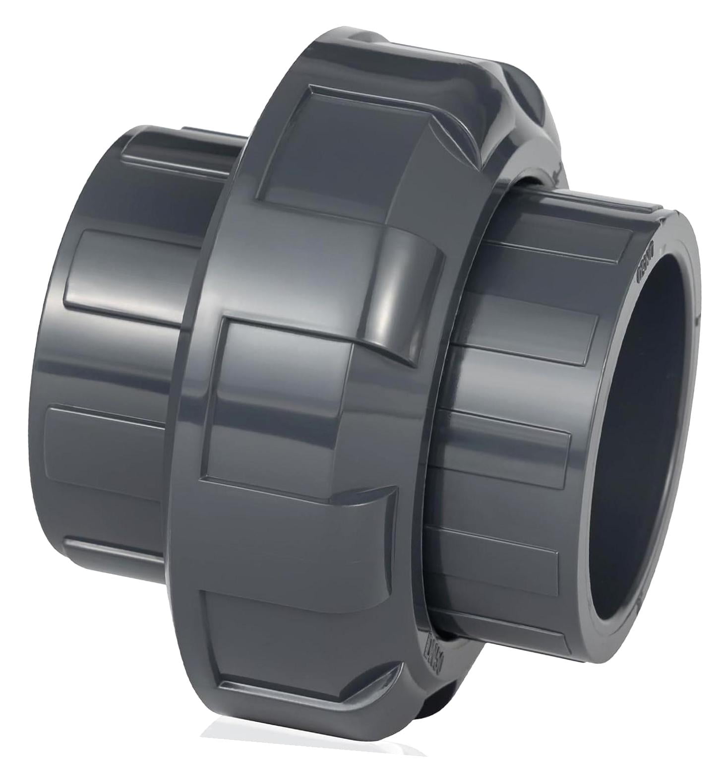 FREEAMG 1-1/2 Inch PVC Union Pipe Connector, High-Density Schedule 80 ...