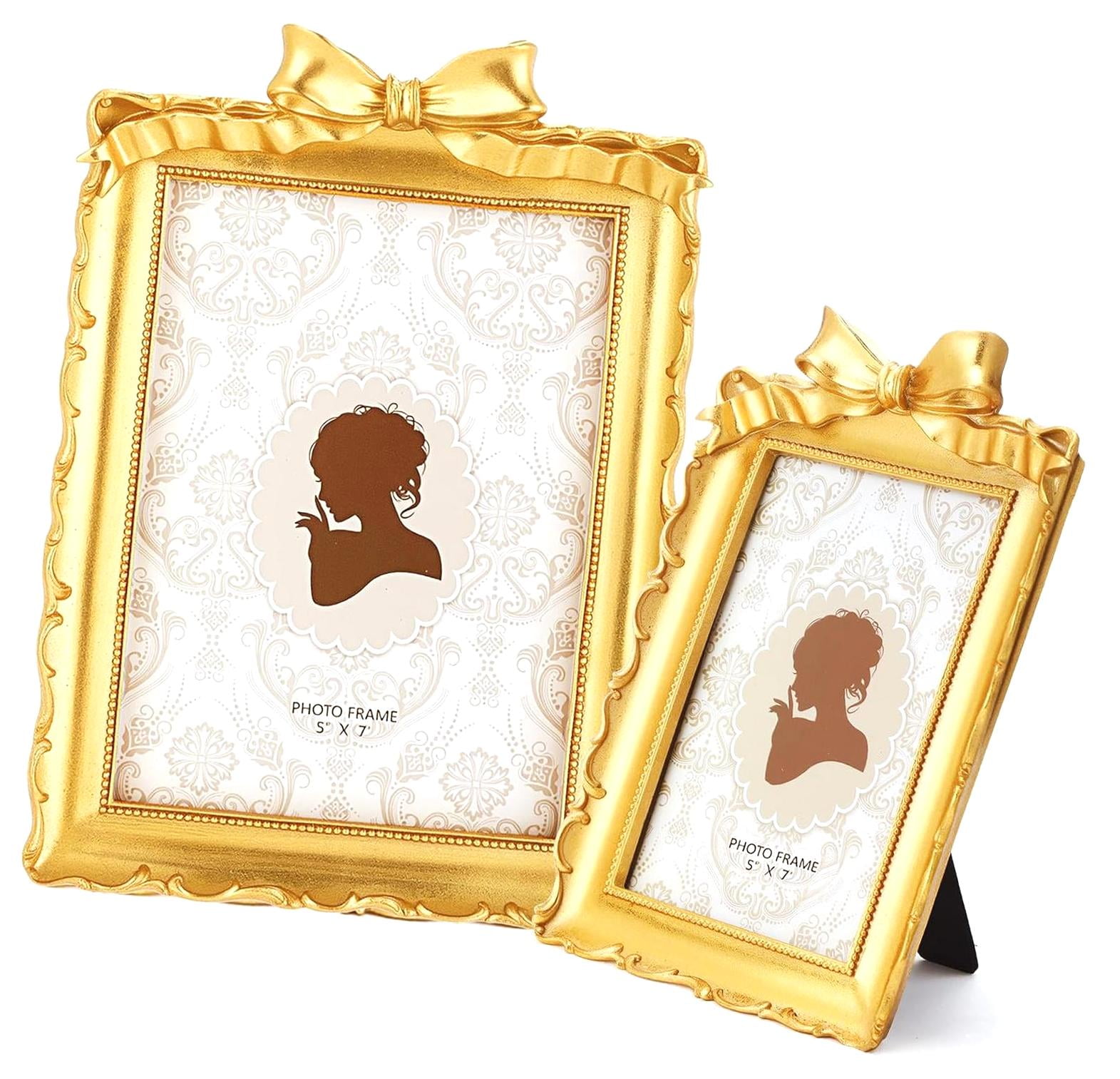 FREEAMG 1 Piece Picture Frame, 5 x 7 Inches, Bow Design Baroque Ornate ...