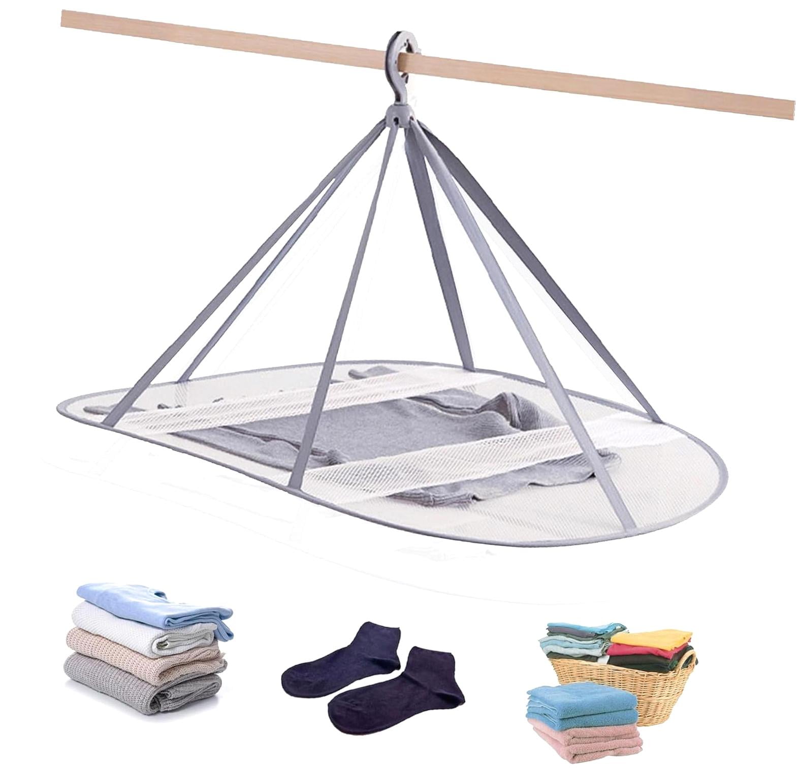 FREEAMG 1 Tier Collapsible Mesh Garment Drying Rack with Internal ...
