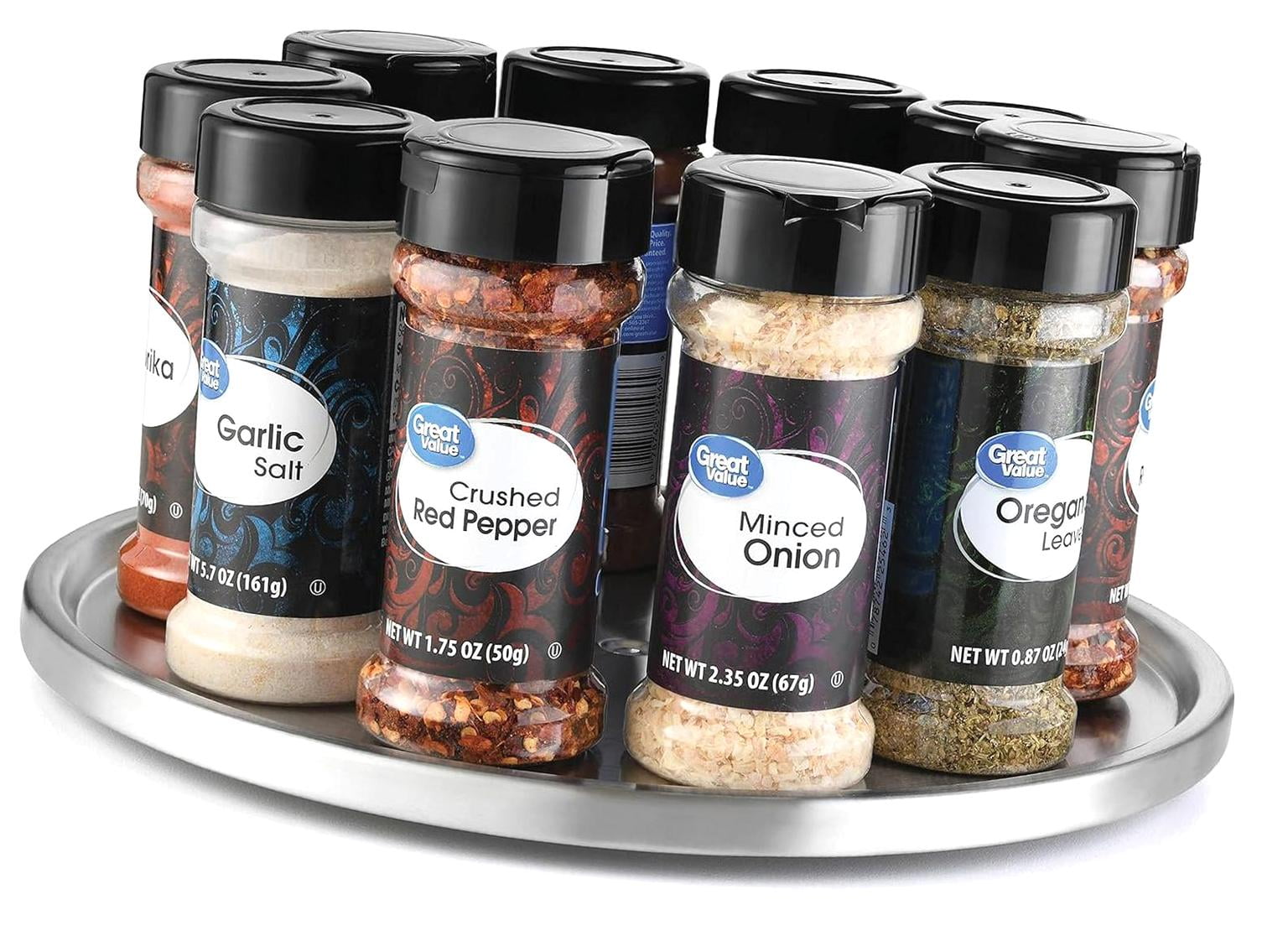 FREEAMG 1 Tier Lazy Susan: Stainless Steel 360 Degree Turntable ...