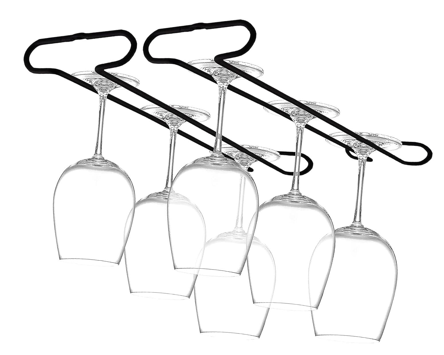 FREEAMG 10.2 Inch Under Cabinet Glass Rack, Wire Glass Holder for ...