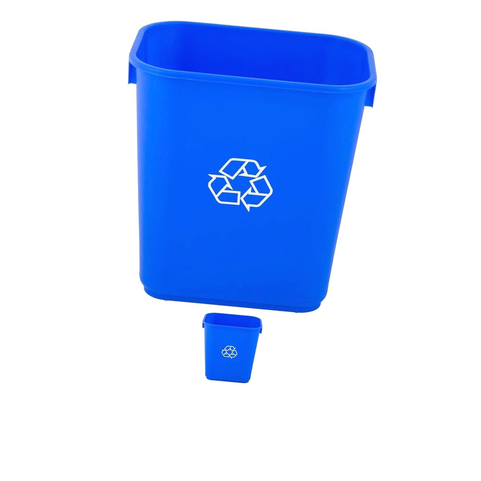 FREEAMG 10 Gallon Black Rectangular Waste Container for Restaurants ...