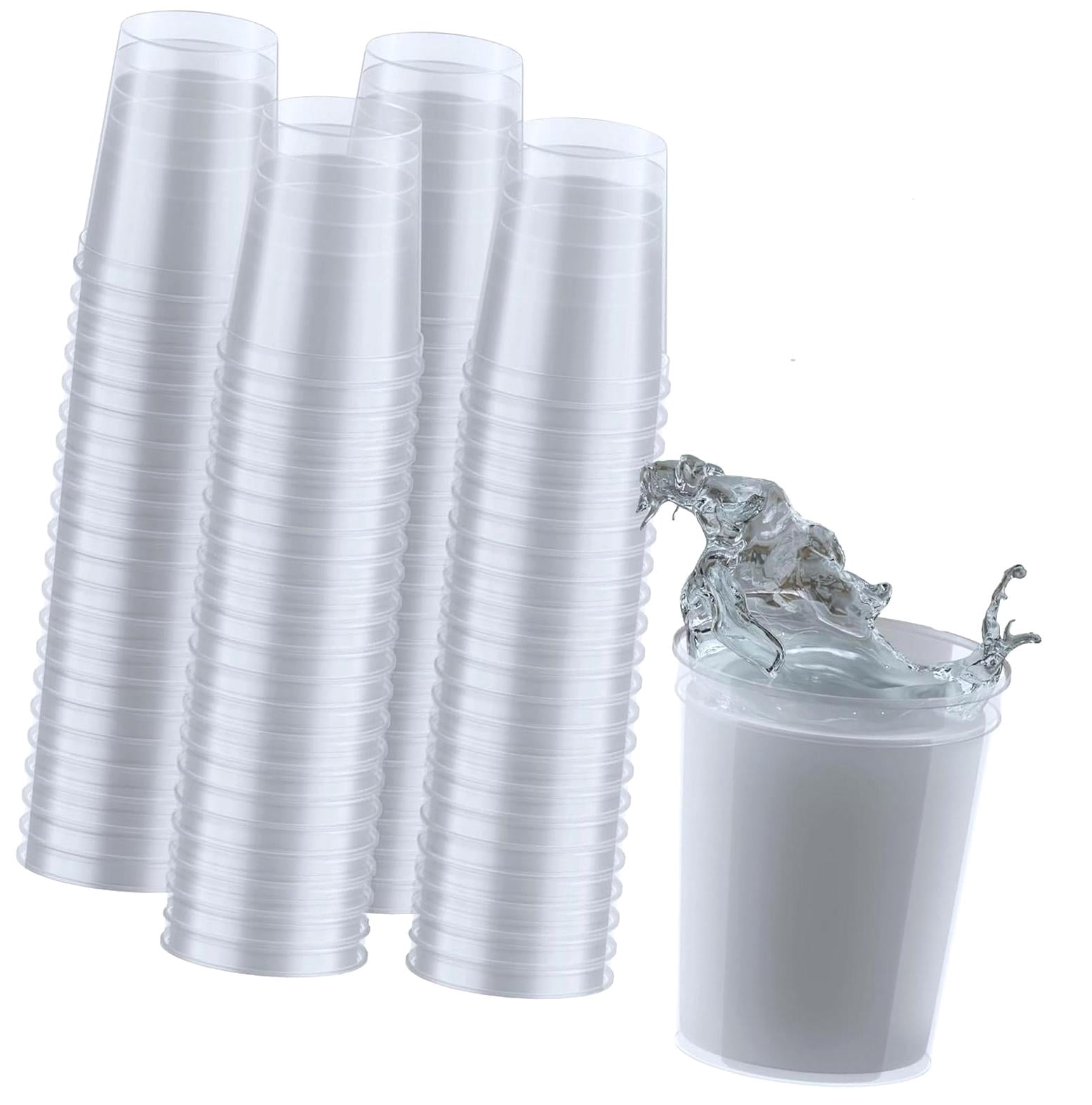 FREEAMG 10 Pack 16 oz White Blank Plastic Cups, Bulk Stadium Cups – BPA ...