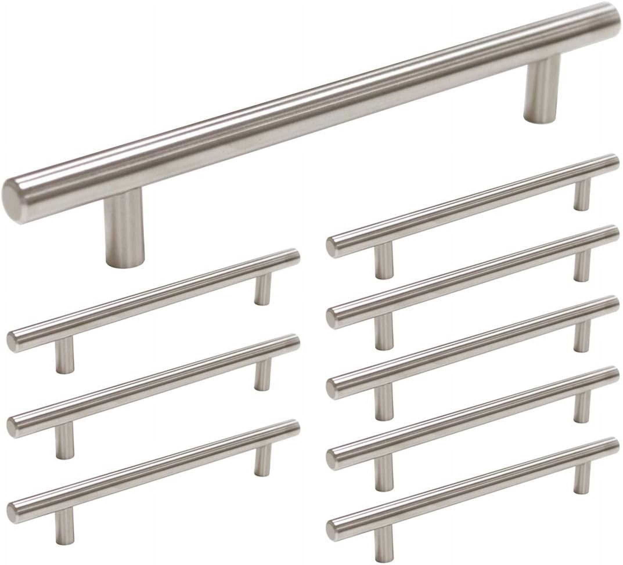 FREEAMG 10 Pack Brushed Nickel Cabinet Hardware Cabinet Pulls - HD201SN ...