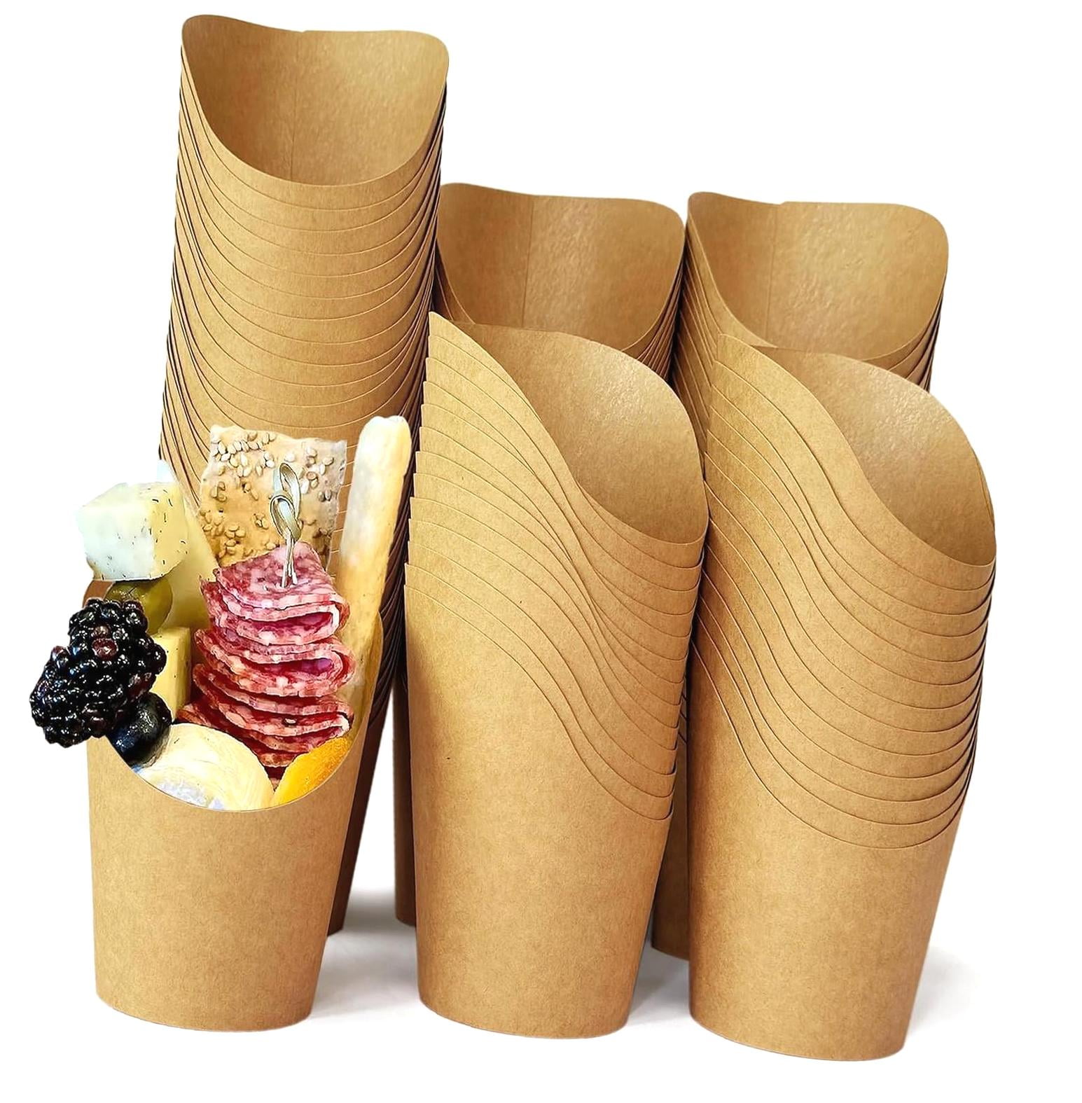 FREEAMG 100 Pcs French Fries Holder, 12oz Paper French Fry Cups ...