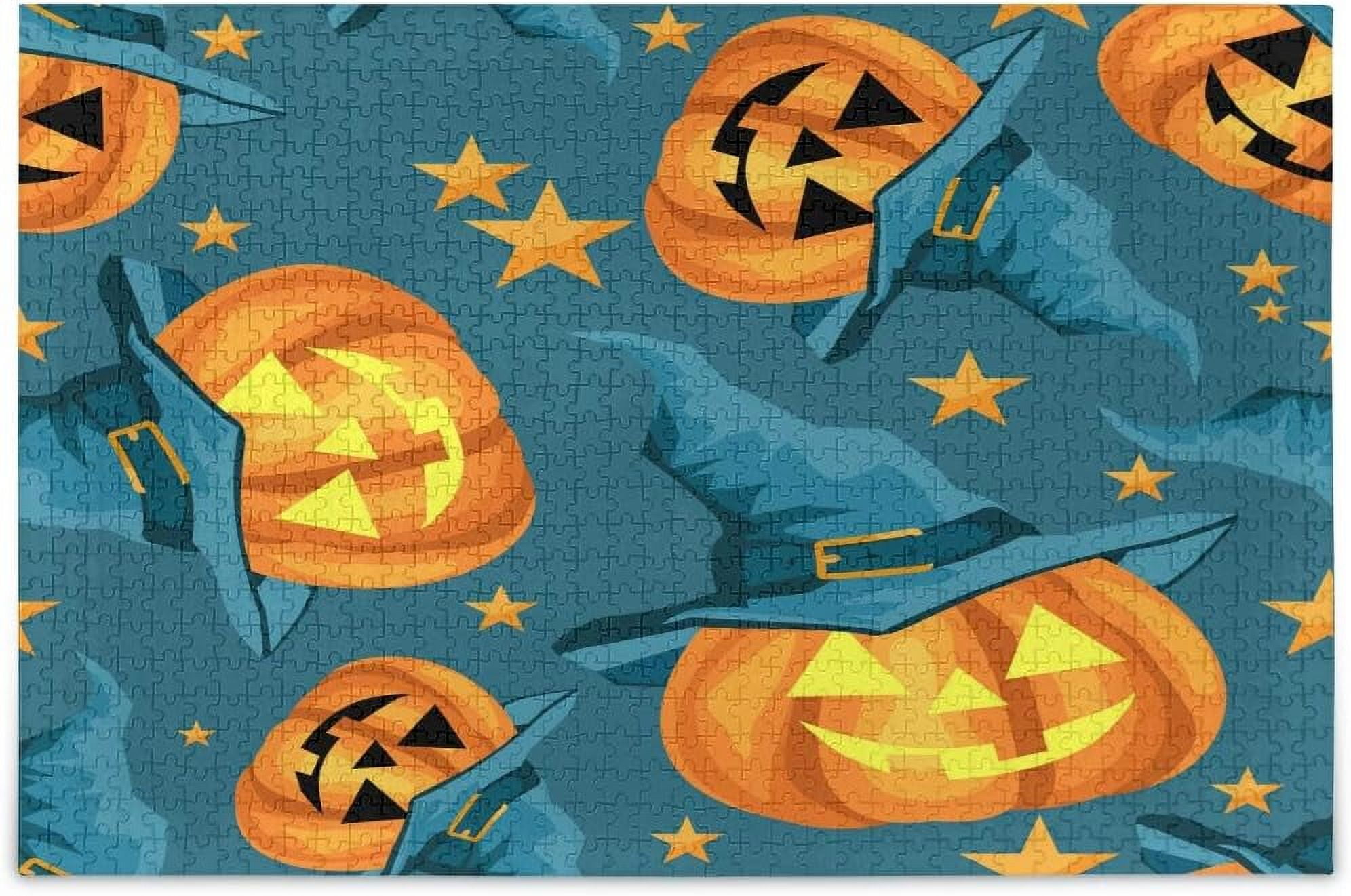 FREEAMG 1000 Piece Jigsaw Puzzle for Adults Kids, Cute Halloween ...