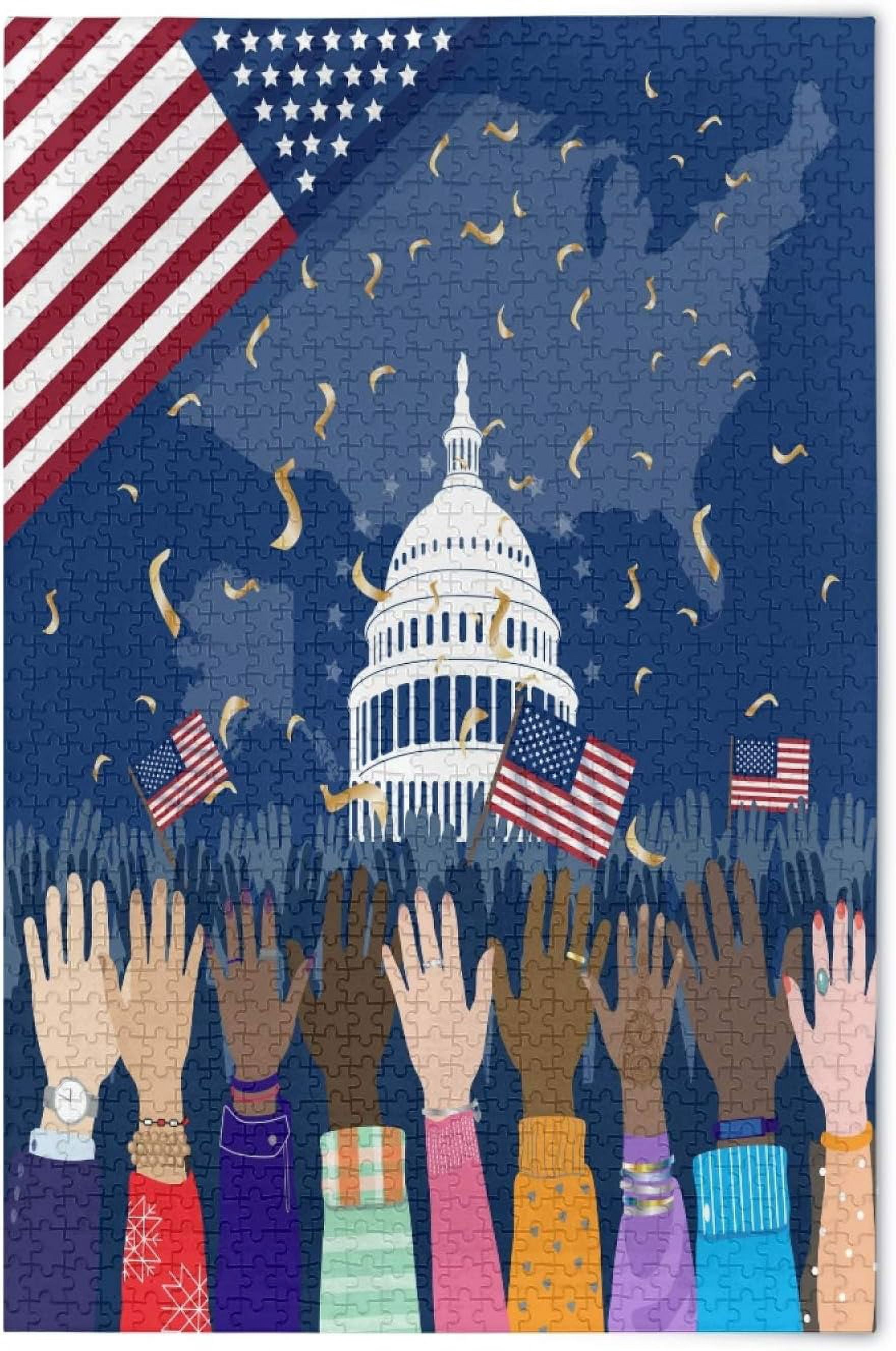 FREEAMG 1000 Piece Jigsaw Puzzle for Adults Kids, US Independence Day ...