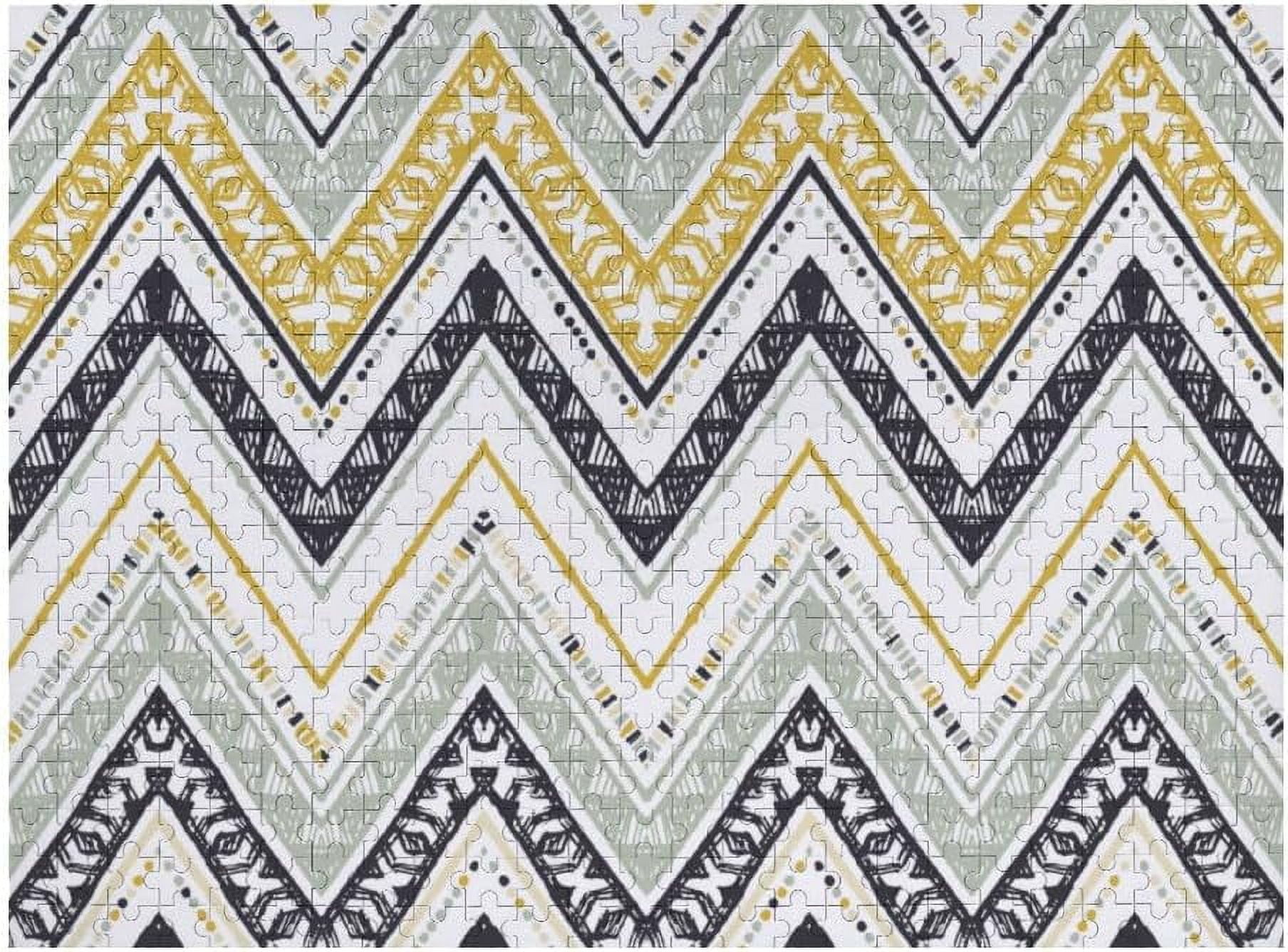 FREEAMG 1000 Piece Jigsaw Puzzle for Kids Adults - Abstract Zigzag ...