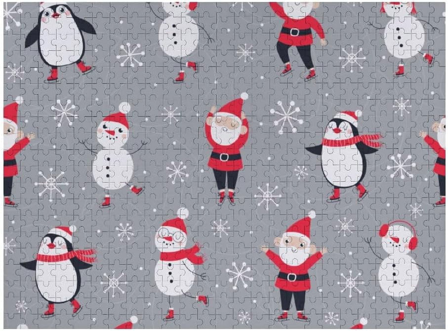 FREEAMG 1000 Piece Jigsaw Puzzle for Kids Adults - Christmas Santa ...