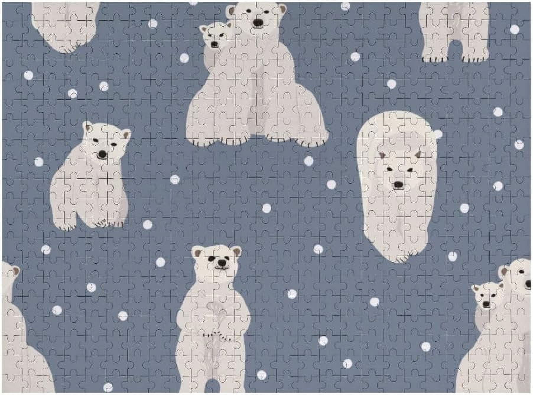 FREEAMG 1000 Piece Jigsaw Puzzle for Kids Adults - Cute Polar Bear in ...