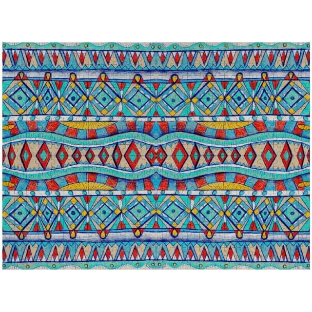 FREEAMG 1000 Piece Jigsaw Puzzle for Kids Adults - Geometric Aztec ...