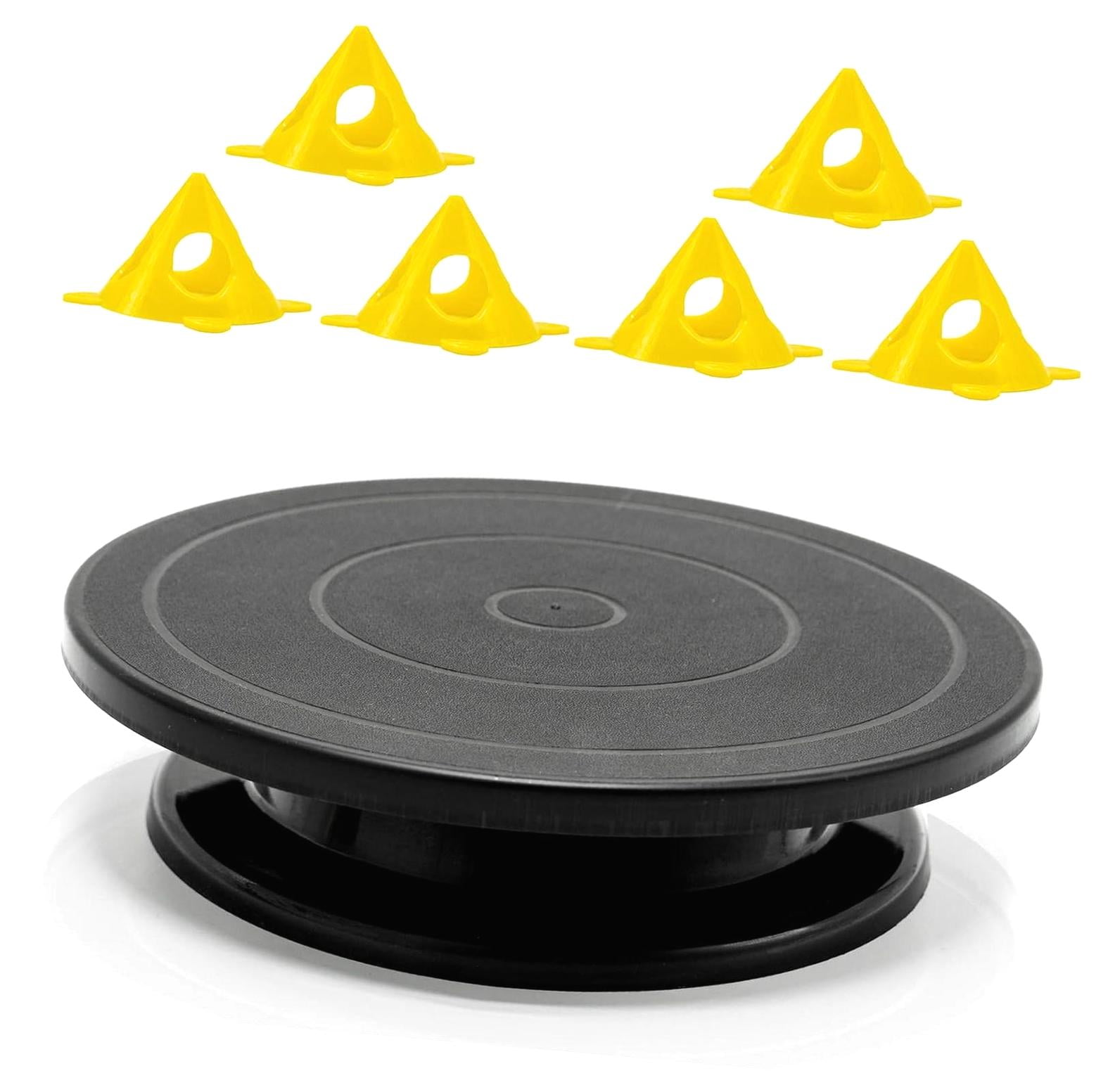 FREEAMG 11”Rotating Turntable Sculpting Wheel Revolving Cake Stand ...
