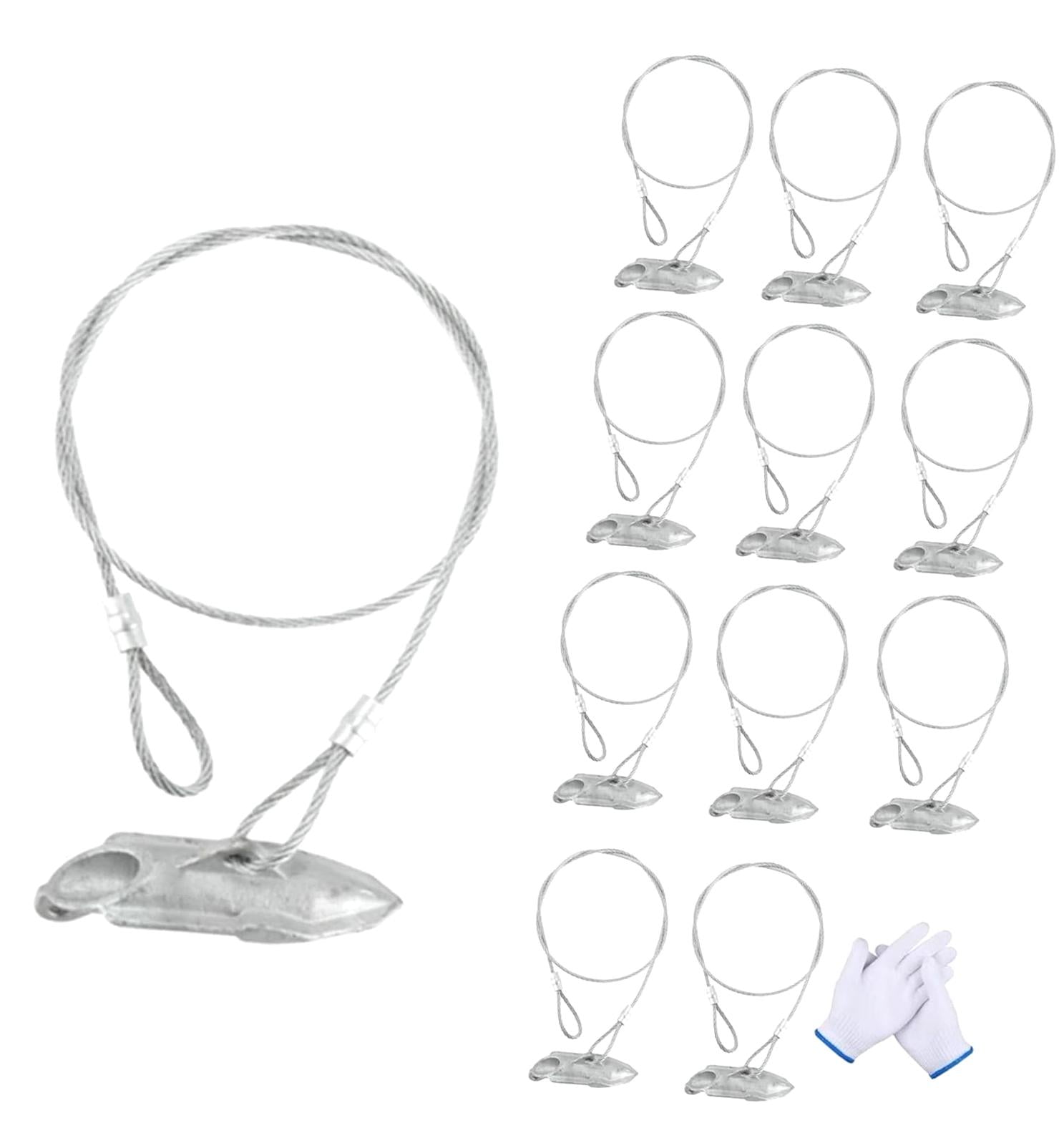 FREEAMG (12 Pack) Drive-In Ground Earth Anchors featuring 30-inch ...