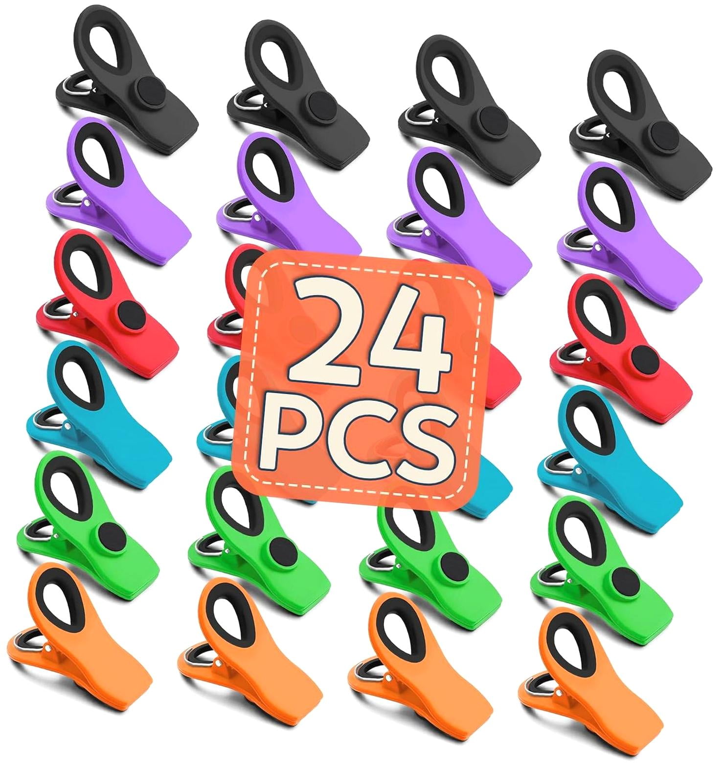 FREEAMG 12 Pack Magnetic Chip Clips for Food Packaging - Kitchen Bag ...