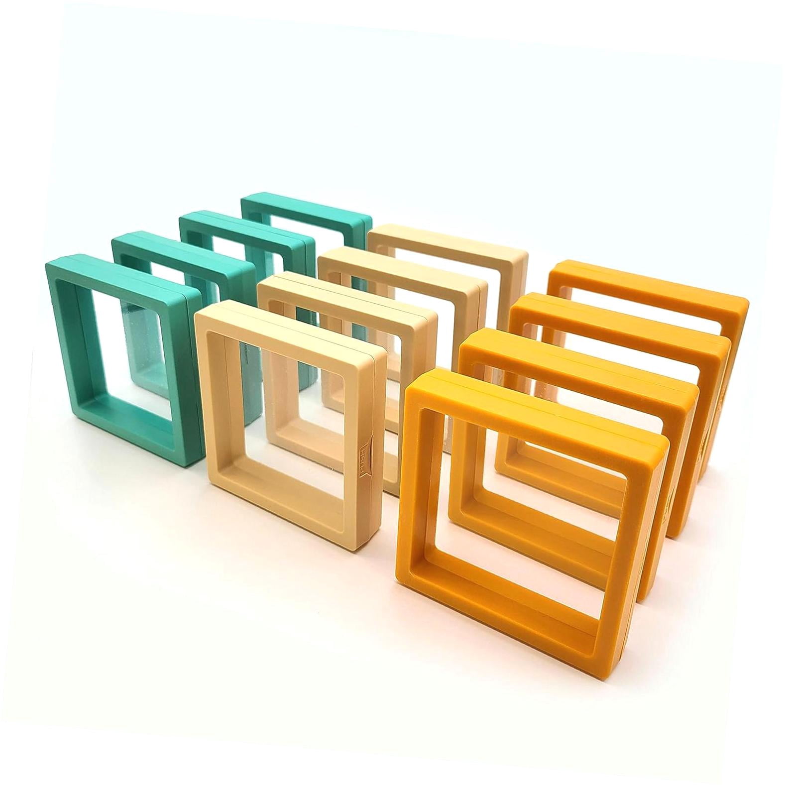 FREEAMG 12PCS 3D Floating Frame Display Stand, Jewelry Case, Ornament ...