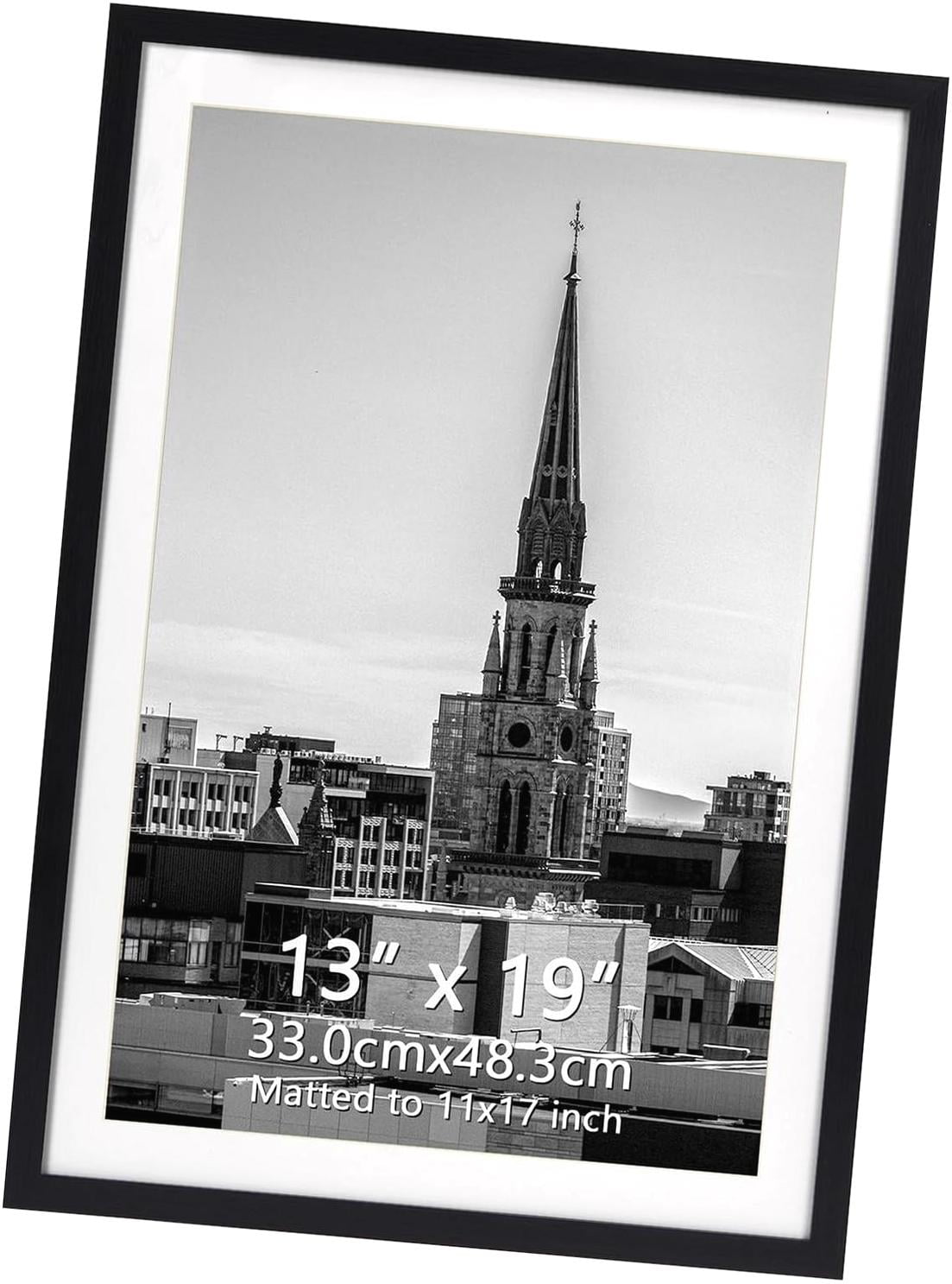 FREEAMG 13x19 Photo Frame, Showcase Images 11x17 with Mat or 13x19 ...
