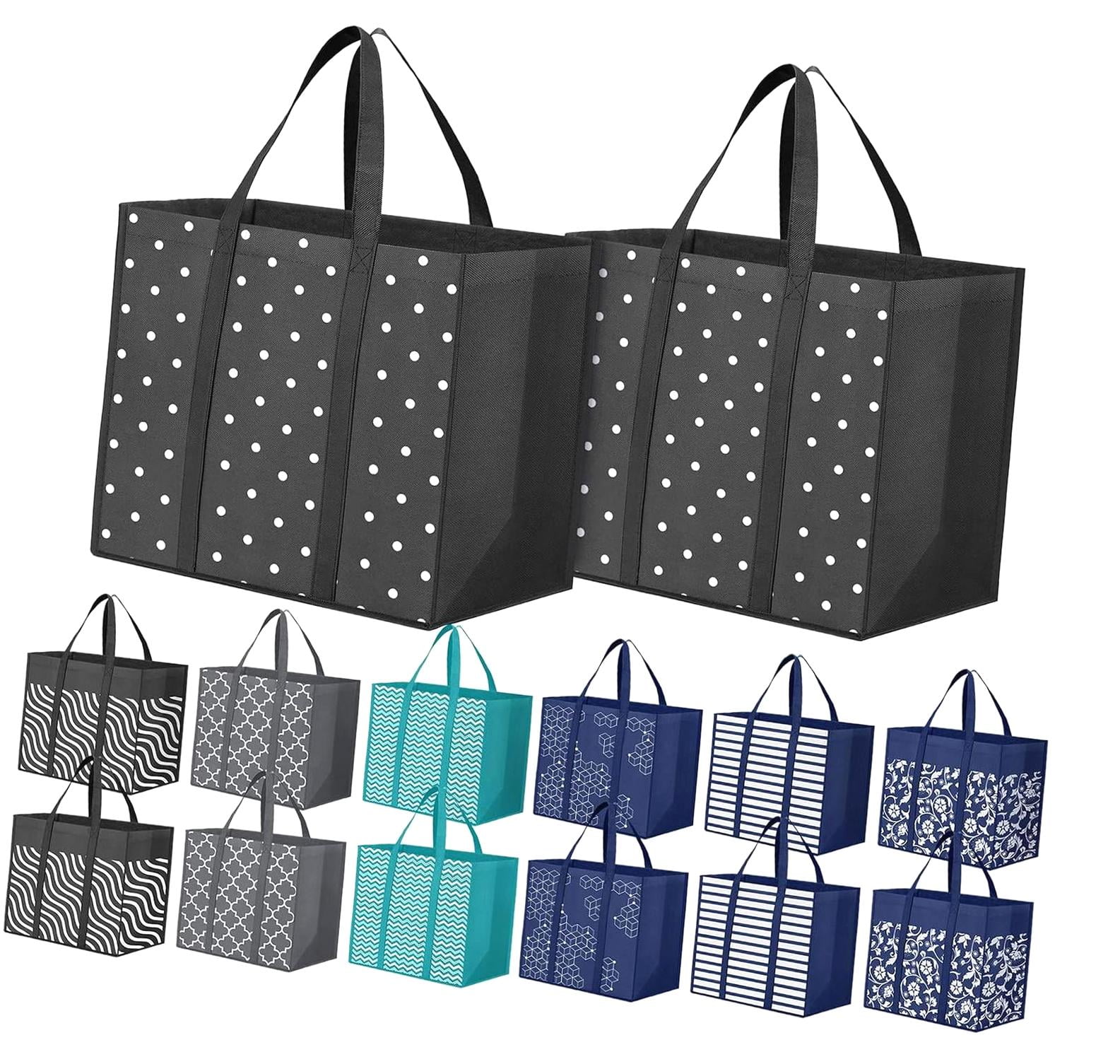 FREEAMG 14 Pack Shopping Totes 35L Large Capacity Carry Bags for ...
