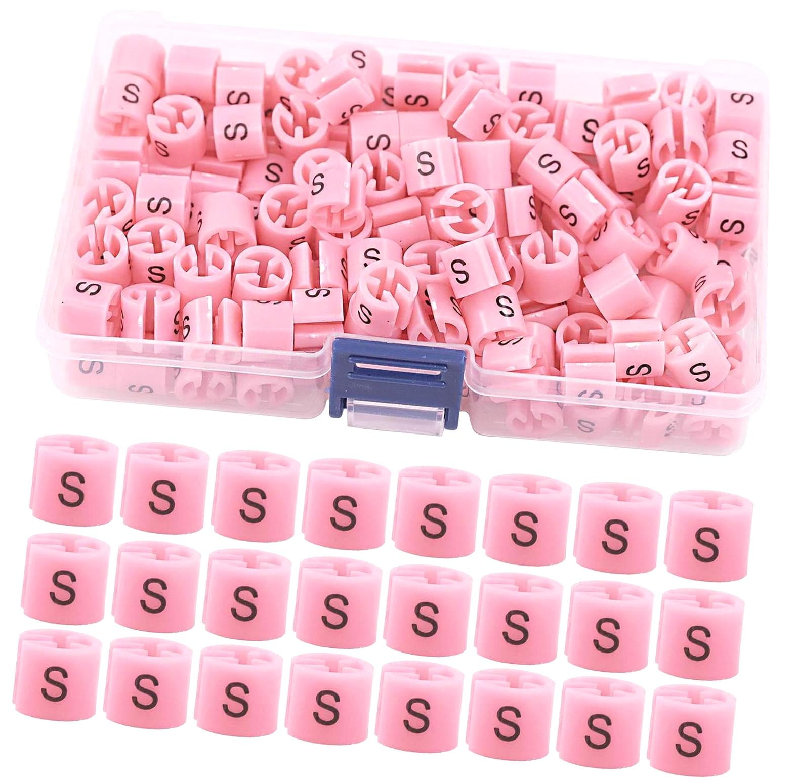 FREEAMG 150 Pcs Plastic Clothes Hanger Size Indicators Color-Coded ...