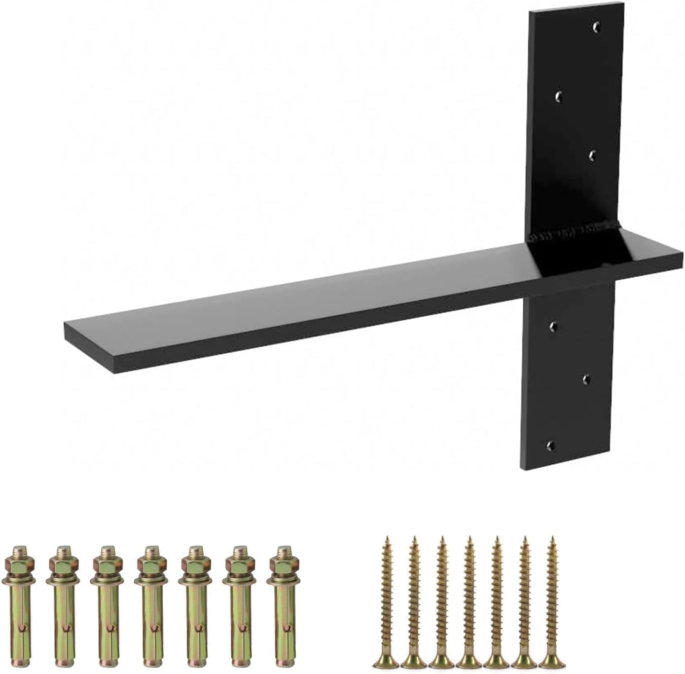 FREEAMG 18" Heavy Duty Floating Shelf Bracket (1-Pack) - 3/8" Thick ...