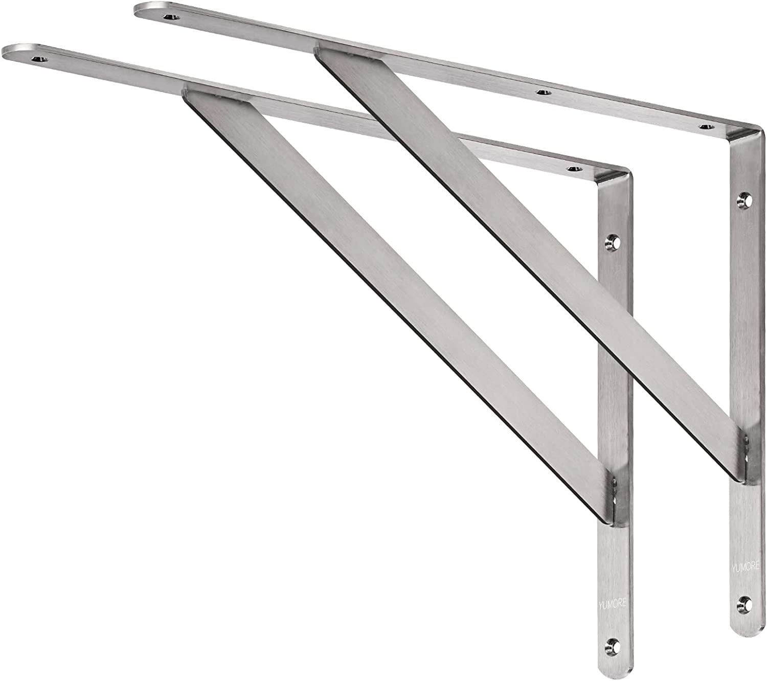 FREEAMG 18" Shelf Bracket Stainless Steel, Heavy Duty Solid Shelf ...