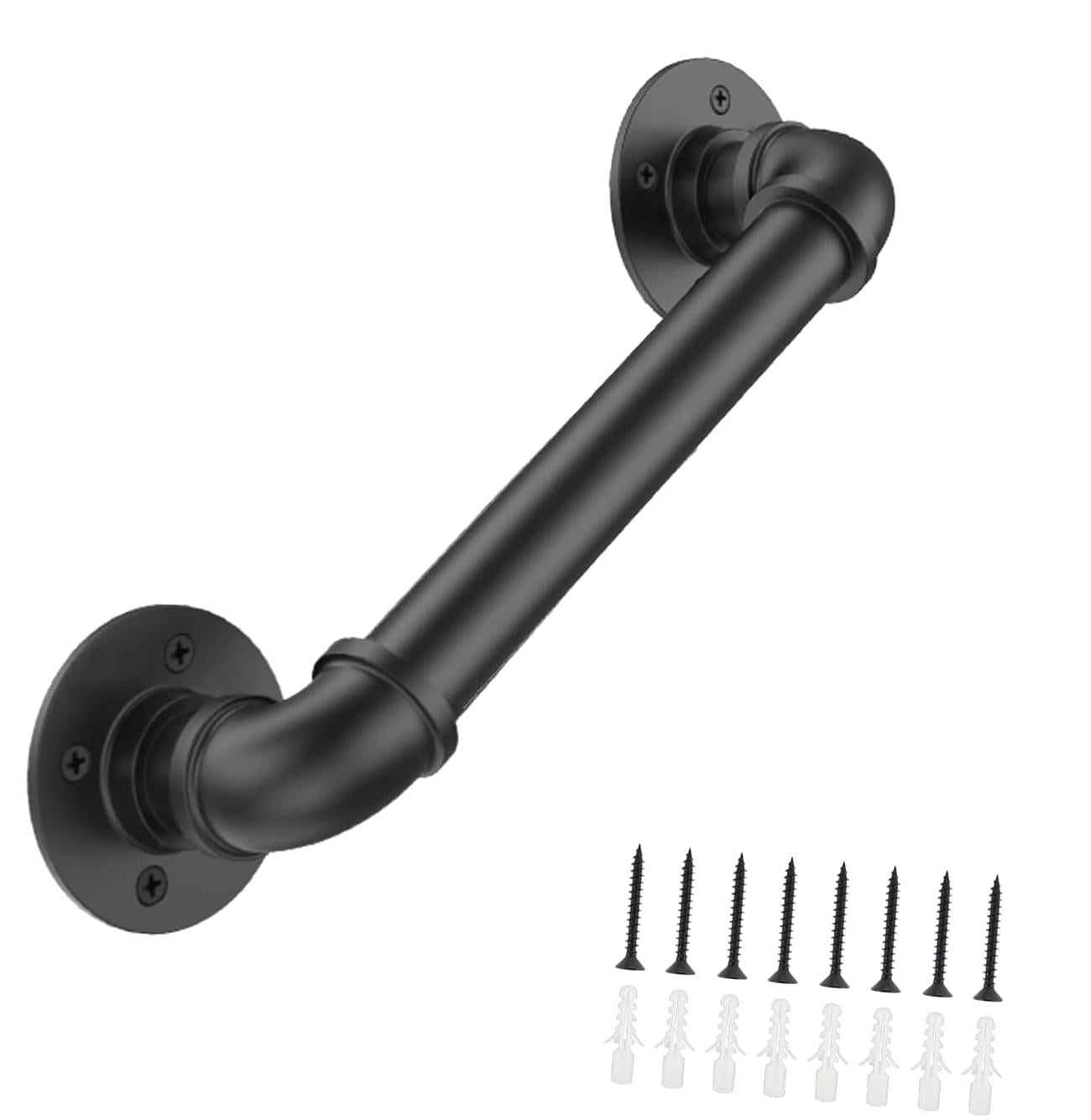 FREEAMG 1FT Industrial Stair Railing Wall Mount Staircase Handrail φ1.3 ...