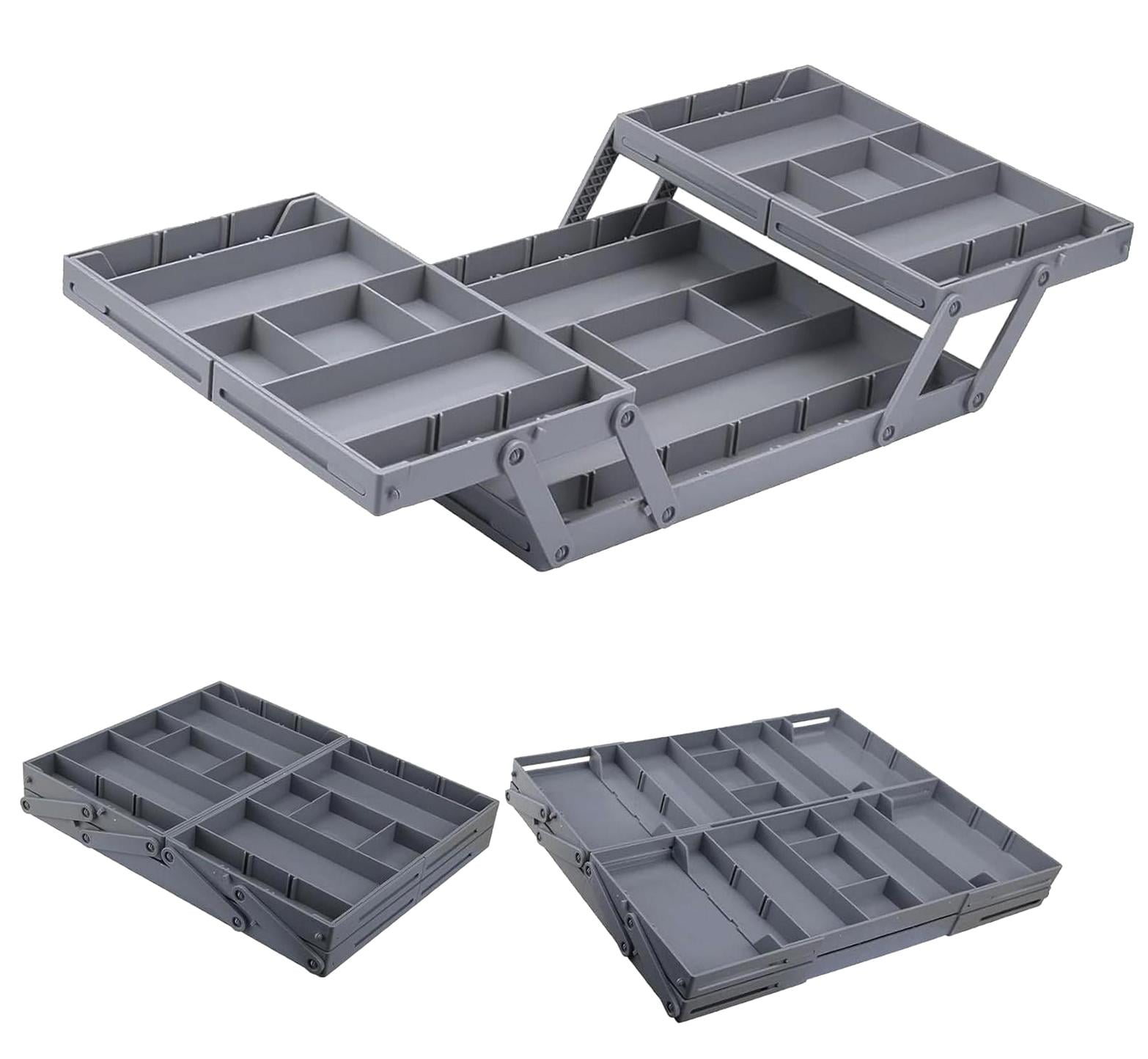 FREEAMG 2/3 Tier Smart Collapsible Drawer Organizer, Multi Stacking ...