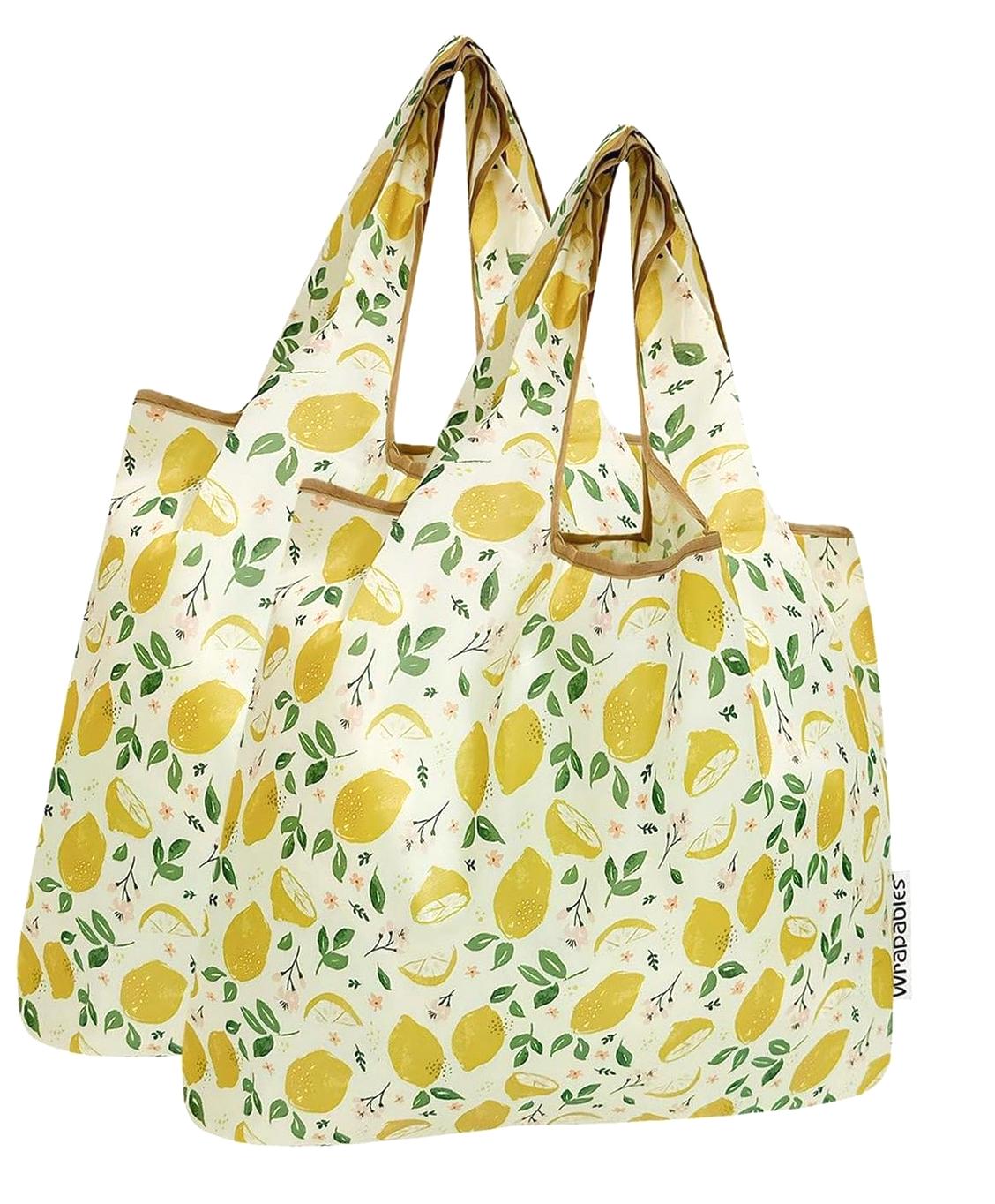 FREEAMG 2-Pack Medium Foldable Nylon Grocery Totes - Walmart.com