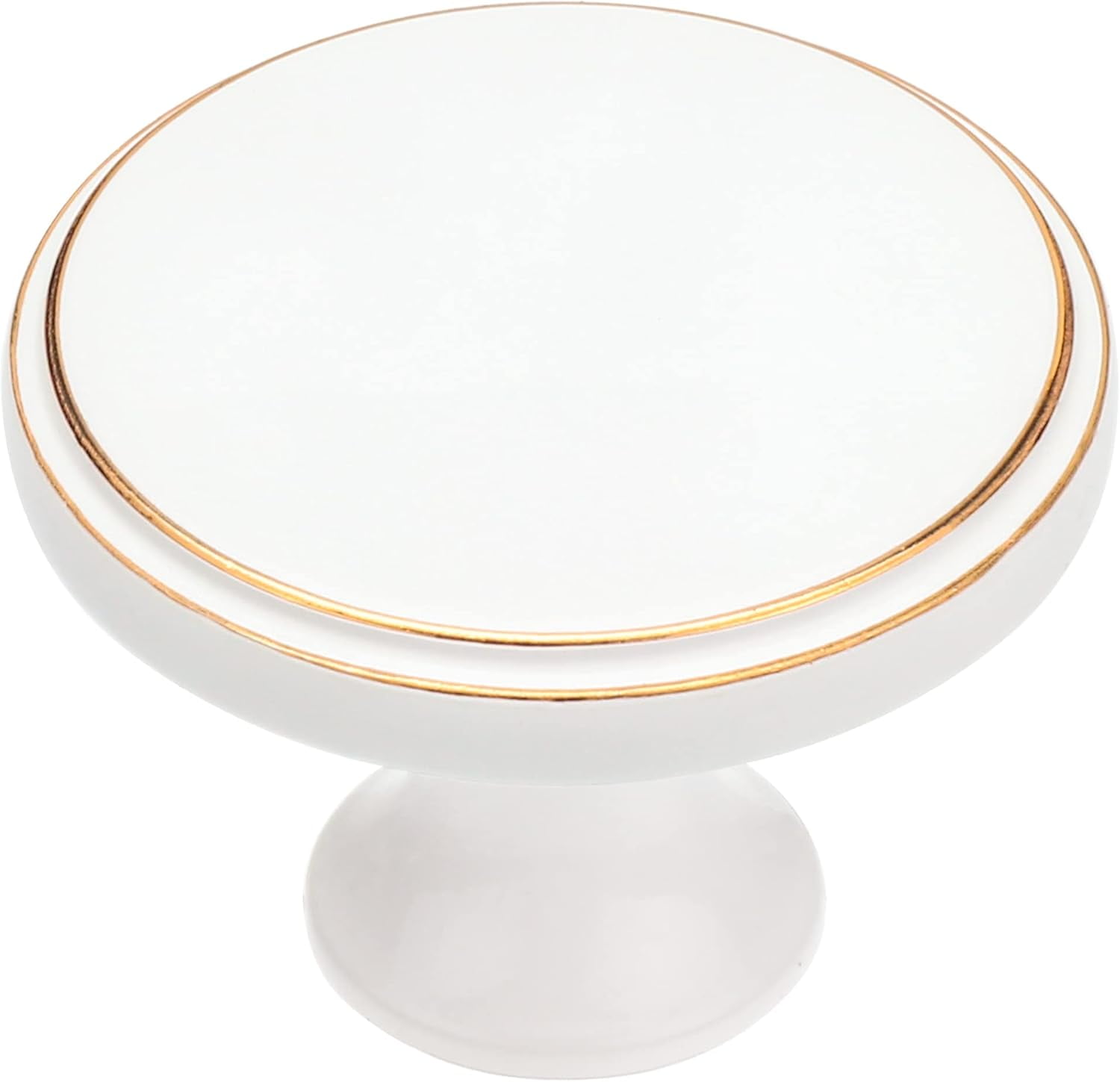 FREEAMG 2 Pack Round Shape Drawer Pulls Ivory White Stylish Kitchen ...