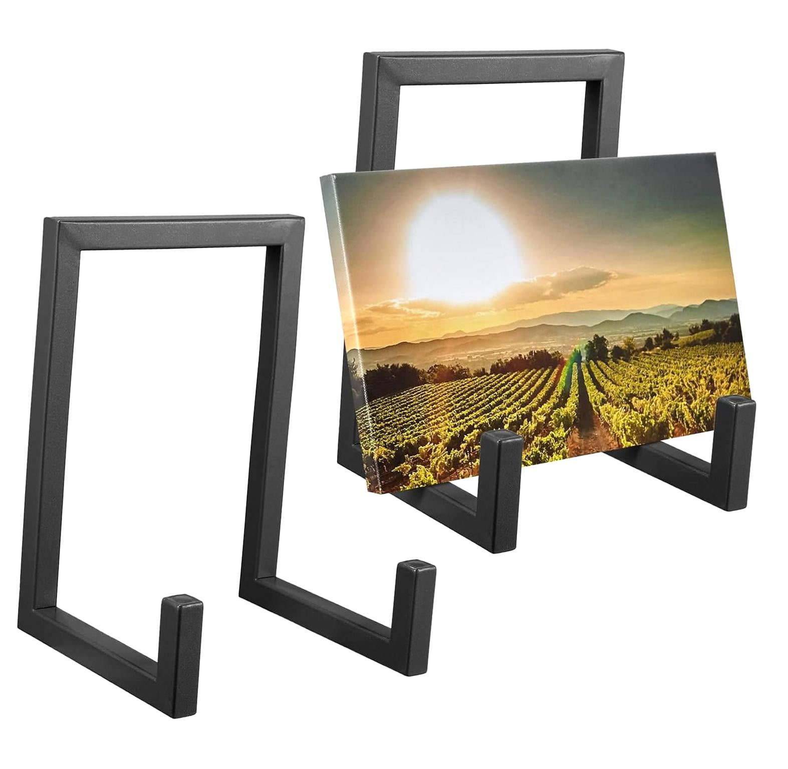 FREEAMG 2 Pcs Large Plate Stands for Display Metal Frame Plate Holder ...