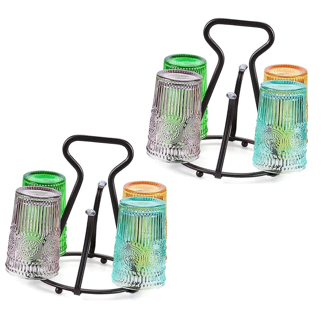 FREEAMG 2-Piece Cup Drying Stand, Mug Drying Rack with 6 Silicone ...