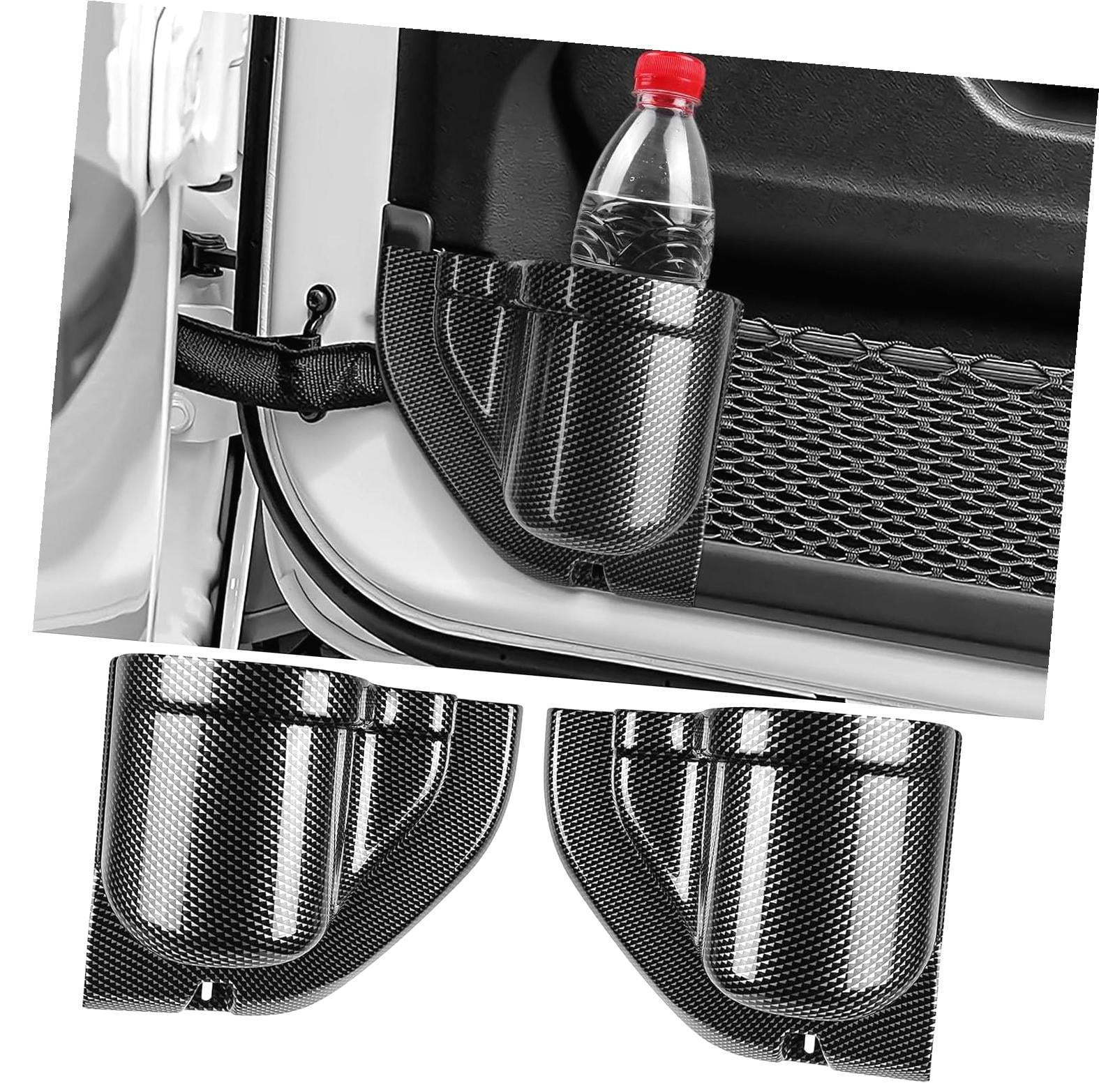 FREEAMG 2-Piece Front Door Storage Pockets for JL JLU Sport Sahara Rubicon 2018-2024 2025 ...