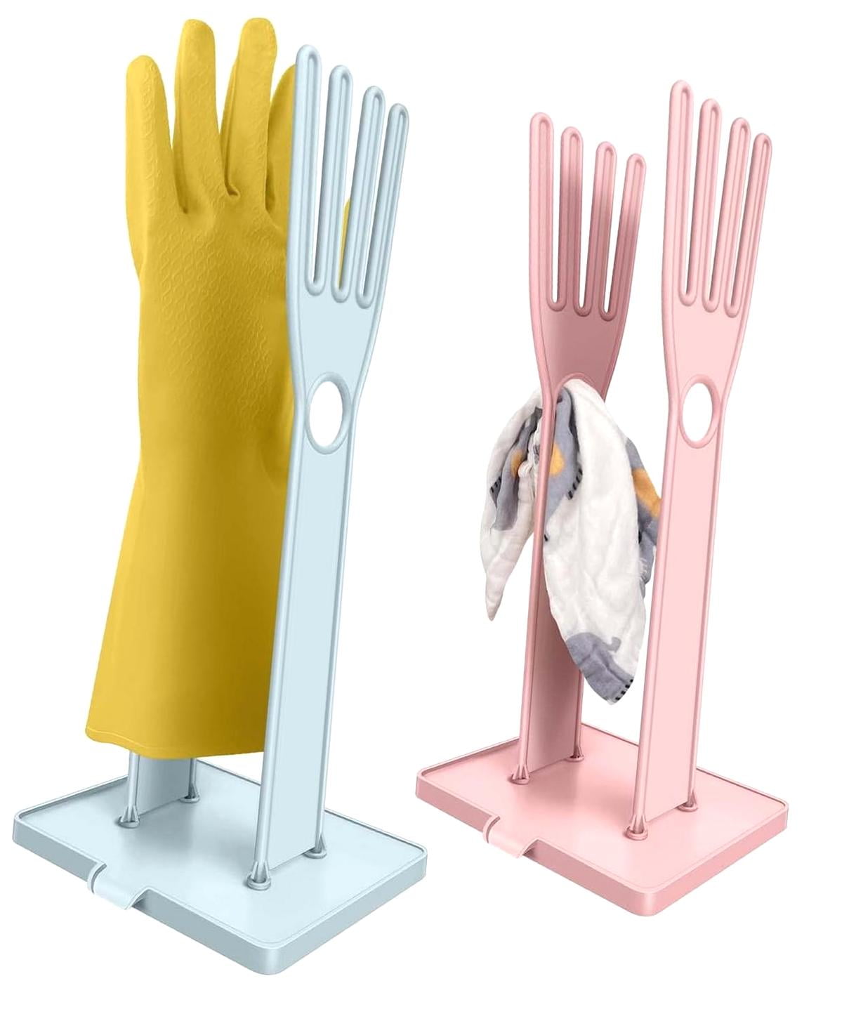 FREEAMG 2-Piece Kitchen Glove Holder, Plastic Mitten Rack for ...