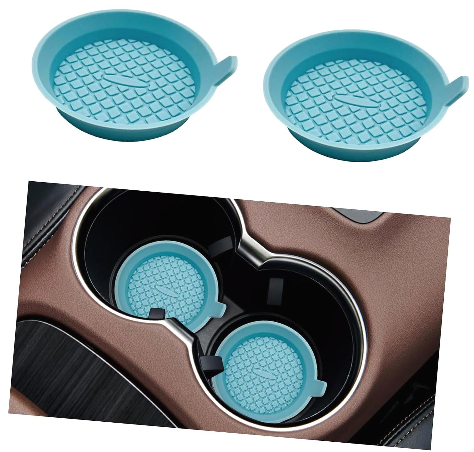 FREEAMG 2-Piece Silicone Car Cup Coasters, Recessed Cup Holder Inserts ...