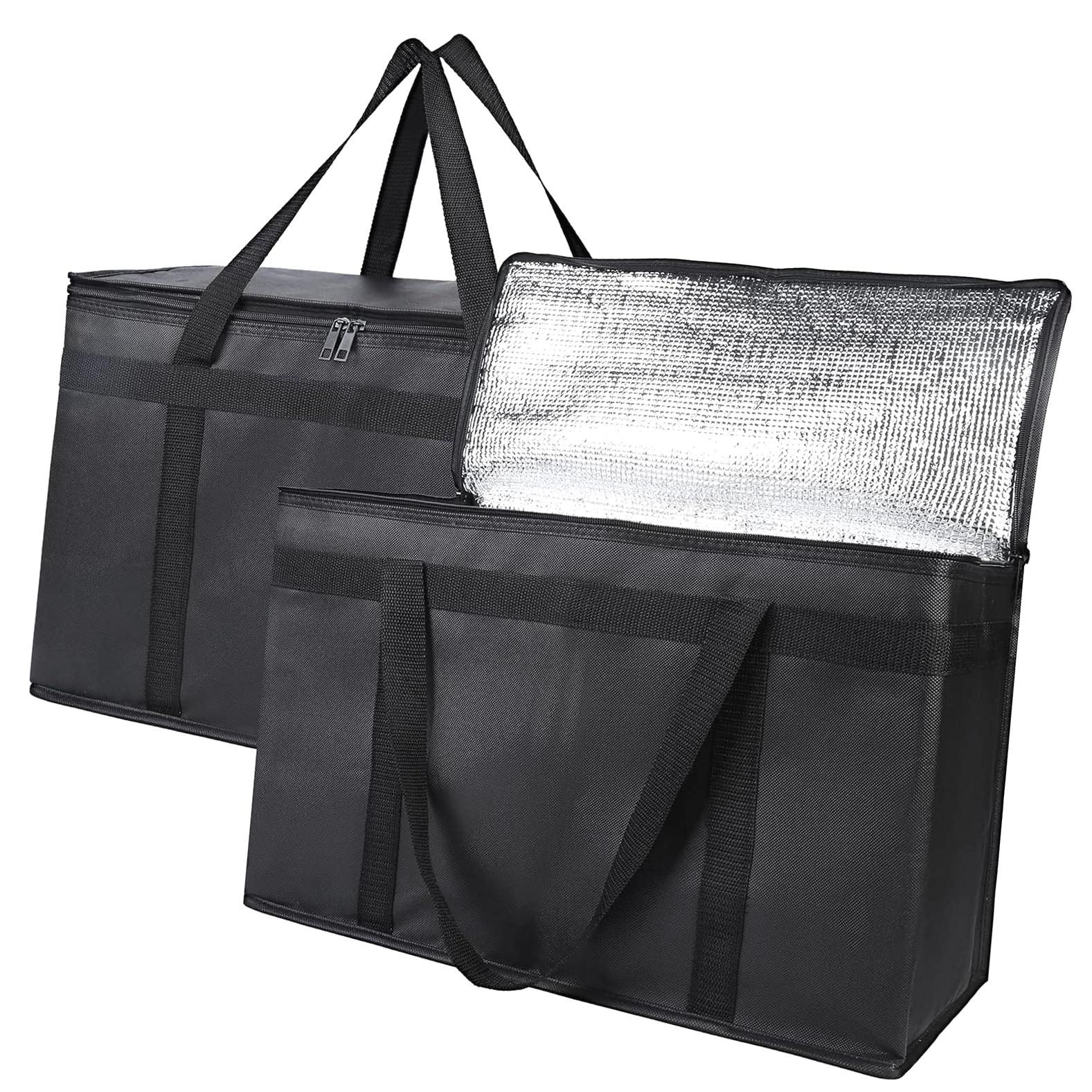 FREEAMG 2-Piece Thermal Food Delivery Tote, Extra-Large Grocery ...