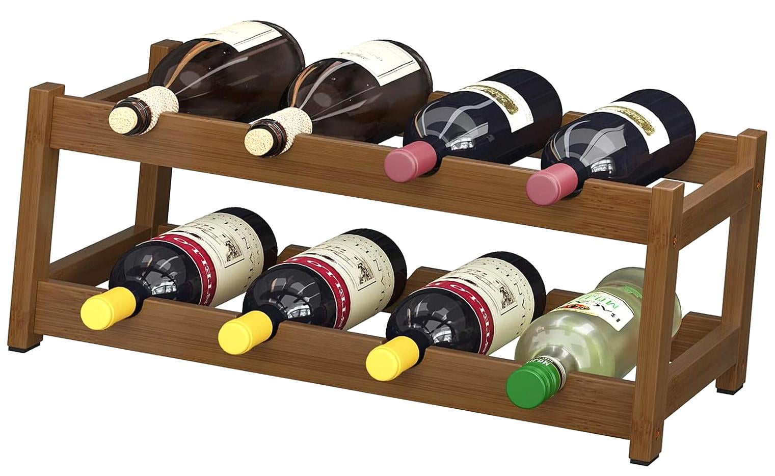 FREEAMG 2-Tier Rack, Countertop Storage Solution, Freestanding Bottle ...