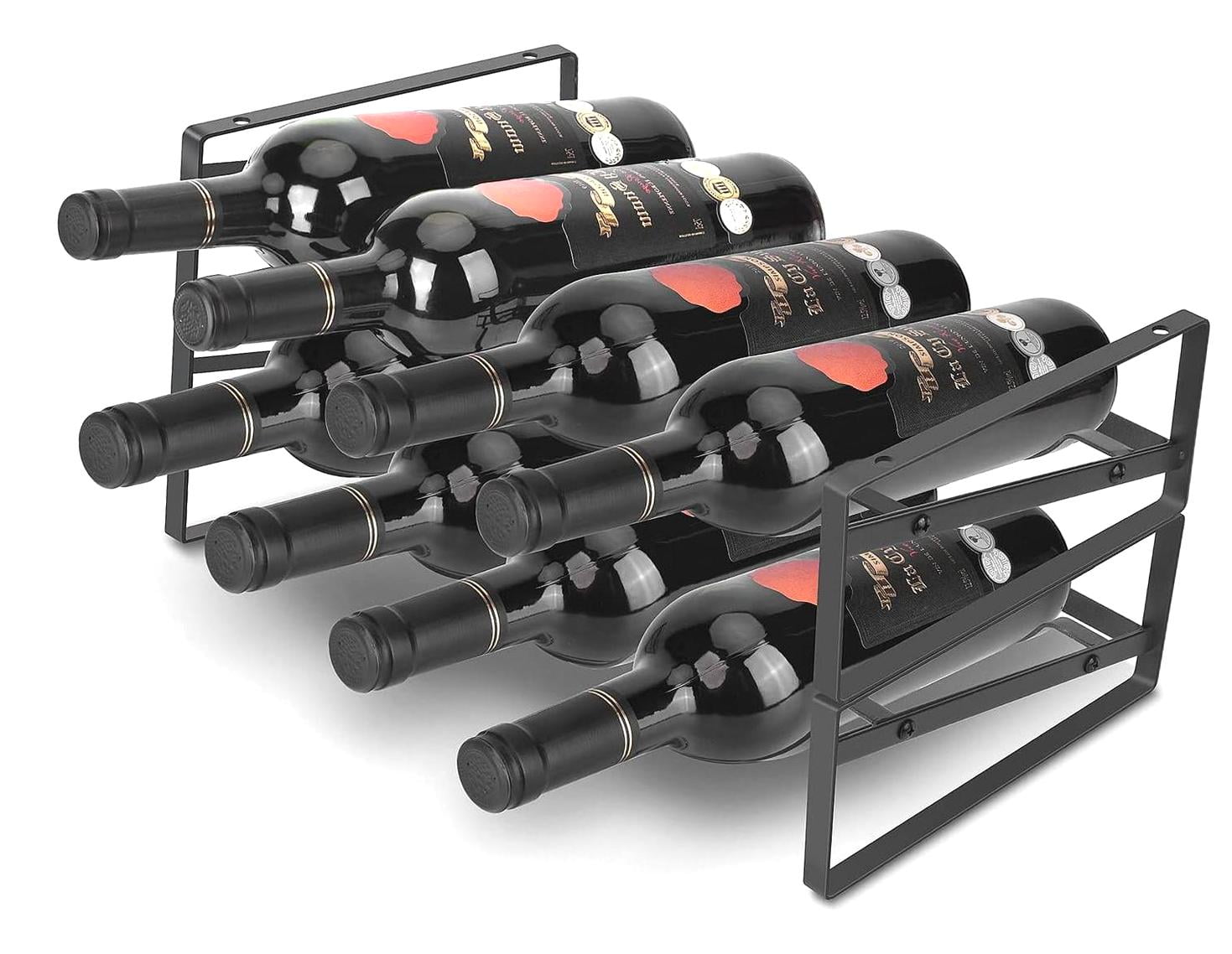 FREEAMG 2 Tier Rack, Freestanding Stackable Rack for Kitchen Pantry ...