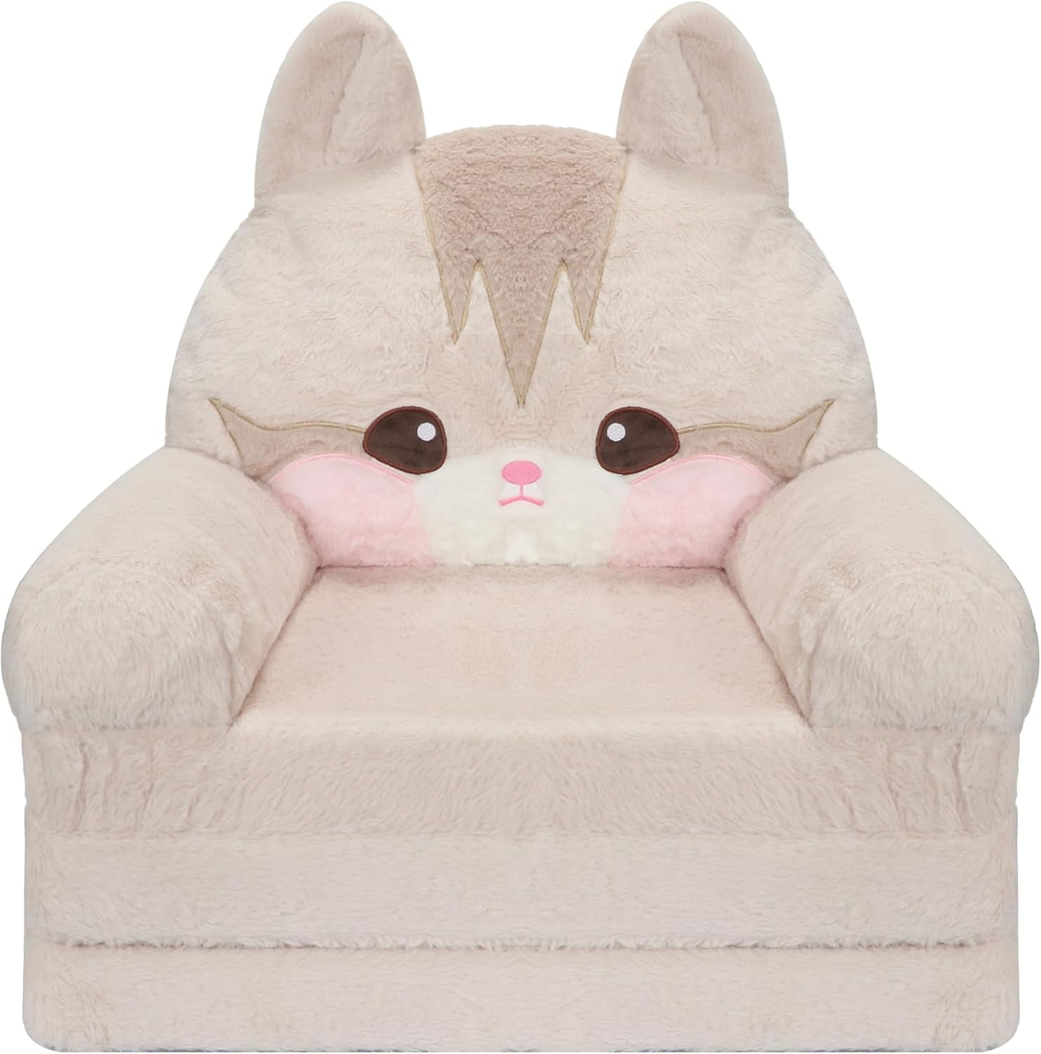 FREEAMG 2-in-1 Convertible Toddler Chair to Kids Sofa Bed - Soft Flip ...