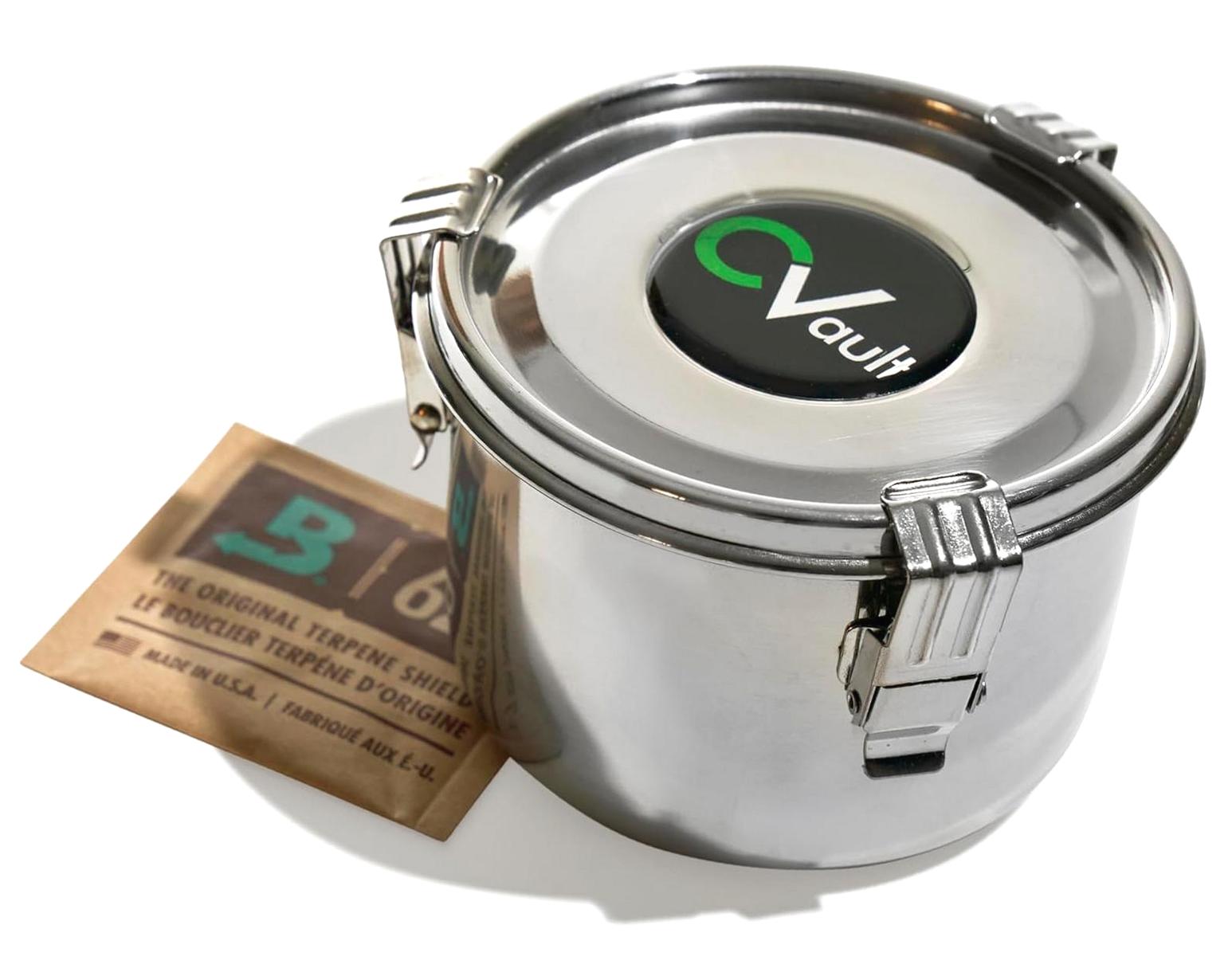 FREEAMG | 2 oz Airtight Storage Container | Light-Resistant Stainless ...