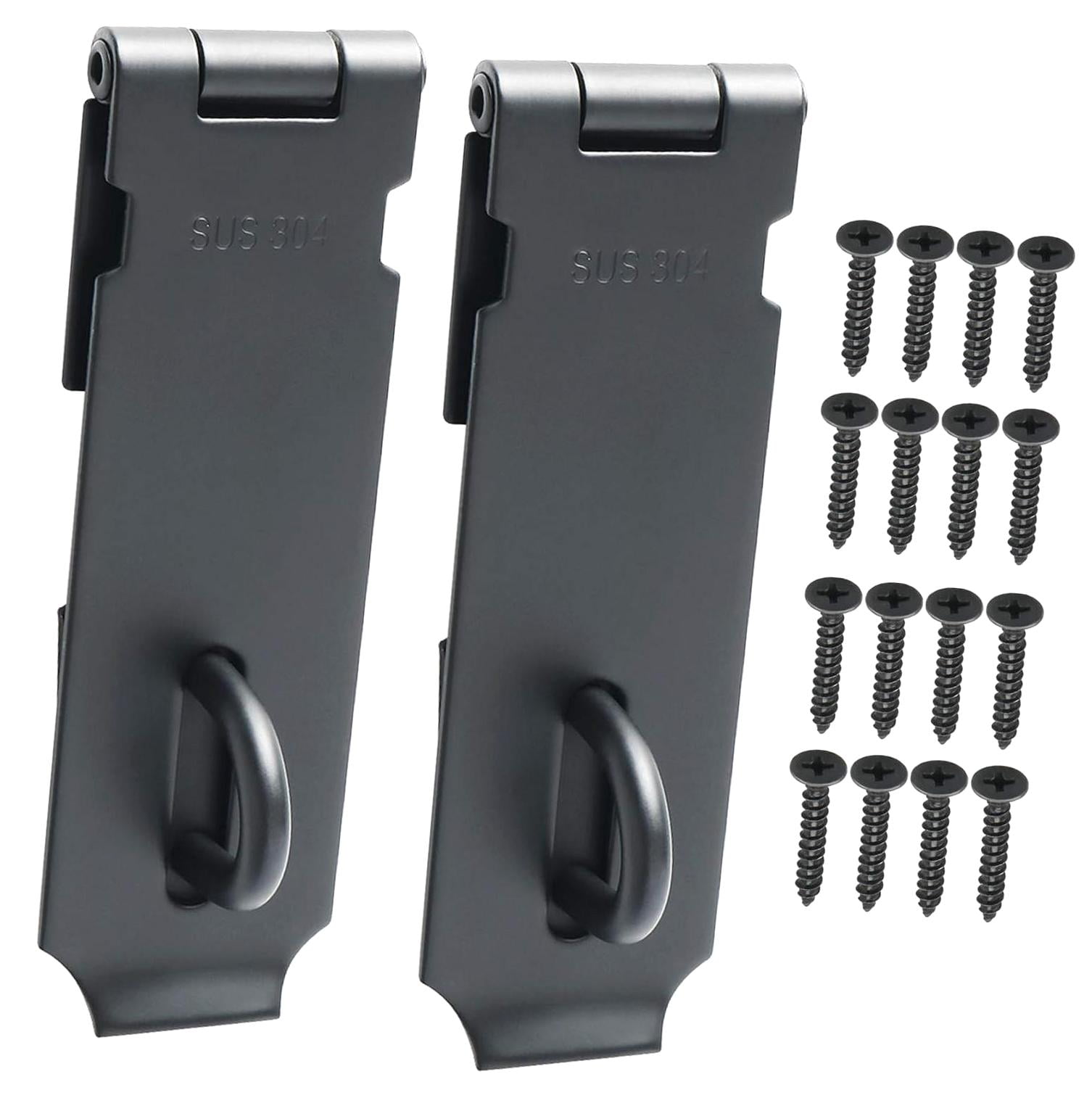 FREEAMG 2 pieces Door Locks Hasp, 5 Inch SUS 304 Steel Security ...
