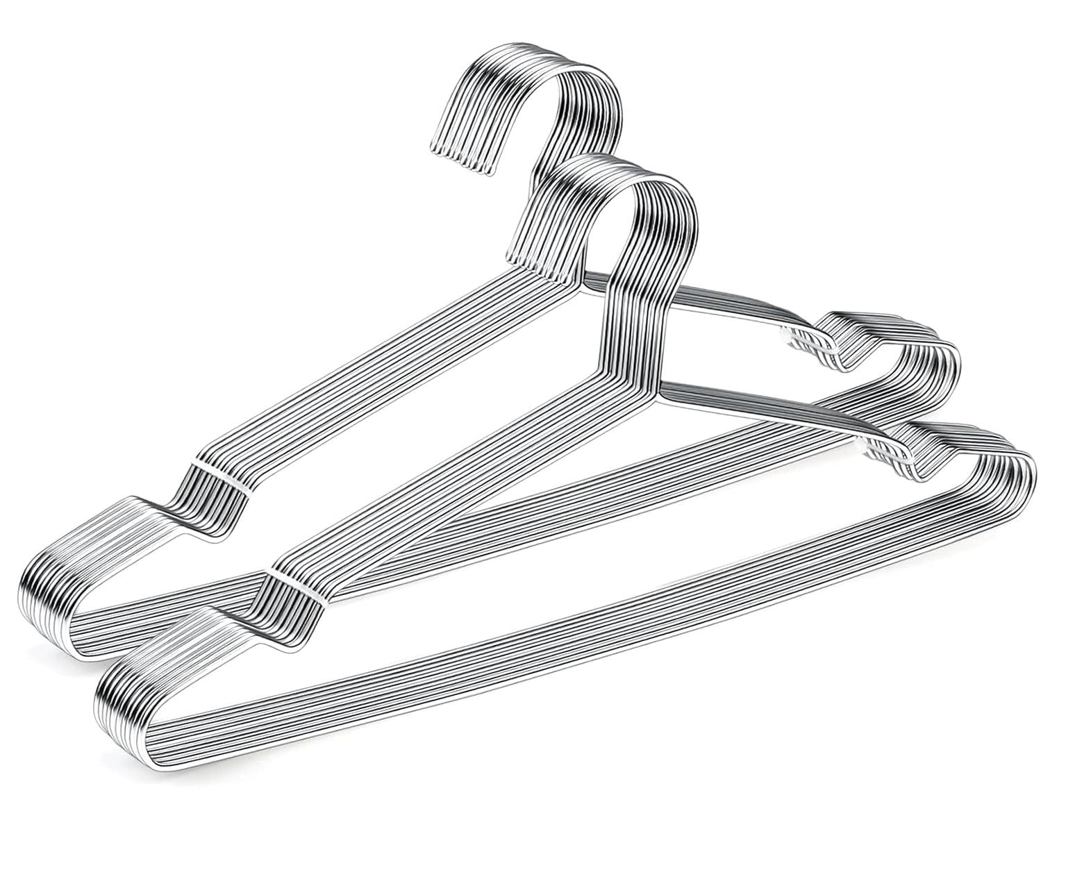 FREEAMG 20-Pack Wire Hangers, Stainless Steel Metal Clothes Hangers ...