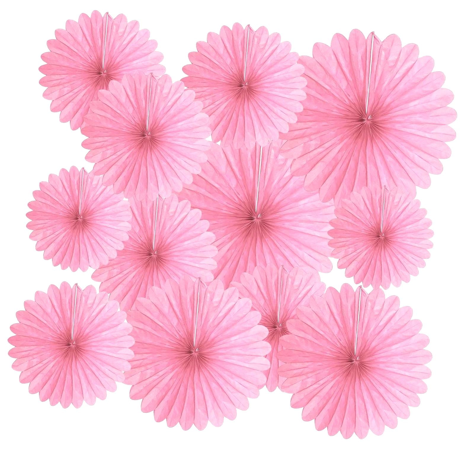 FREEAMG 20 Piece Hanging Paper Fan Variety Pack, Honeycomb Round Paper ...